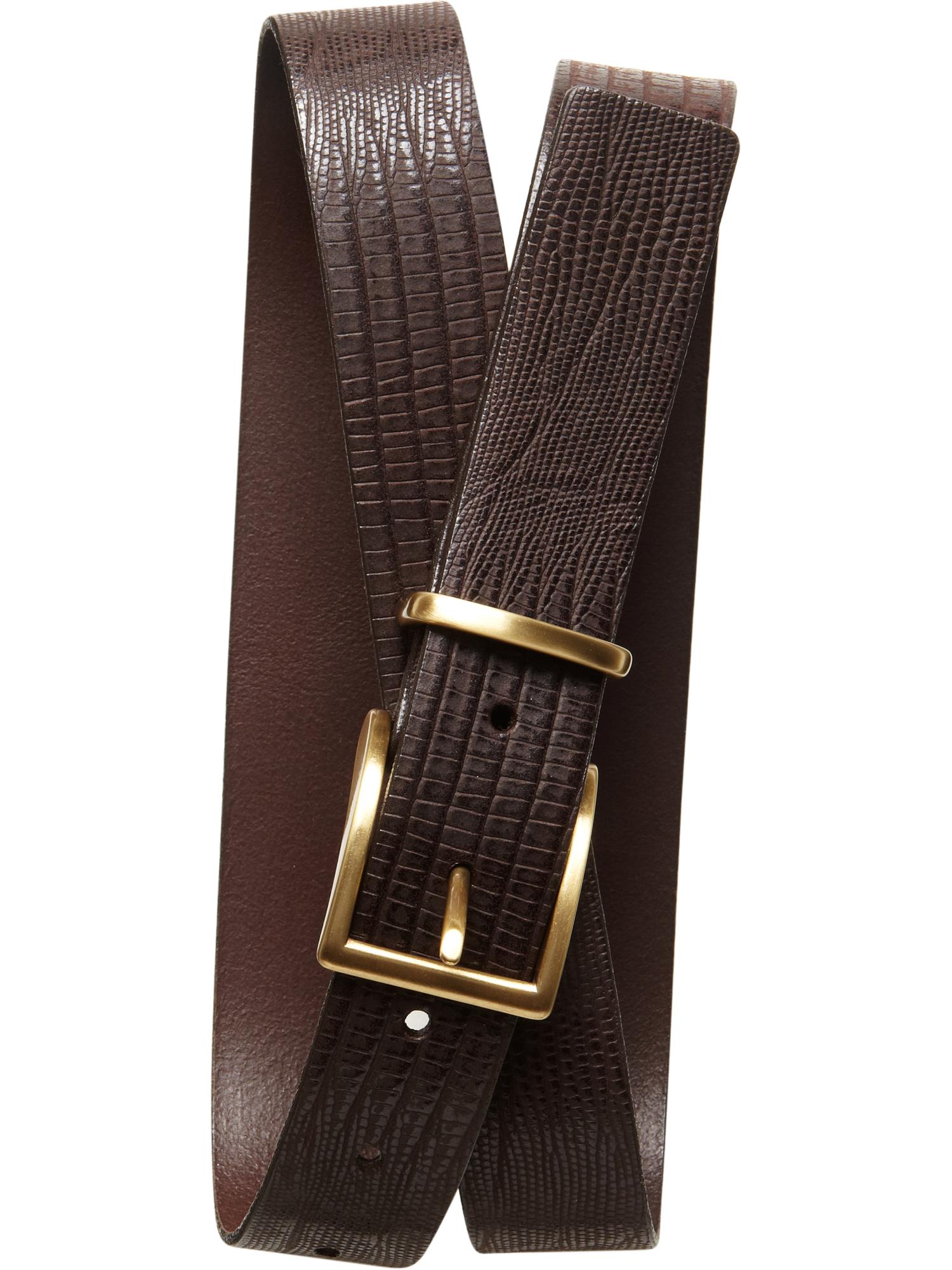 Embossed leather belt | Banana Republic