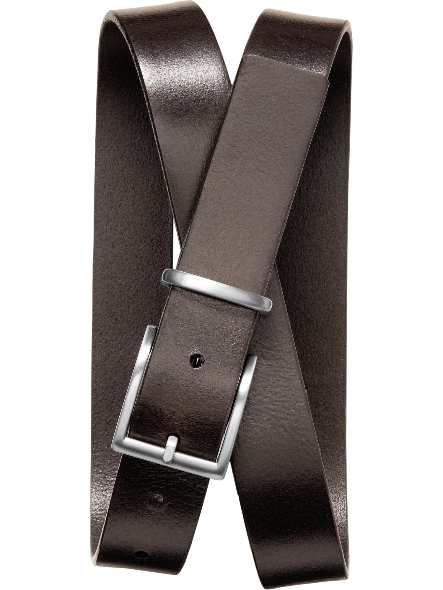 Leather metal loop belt | Banana Republic
