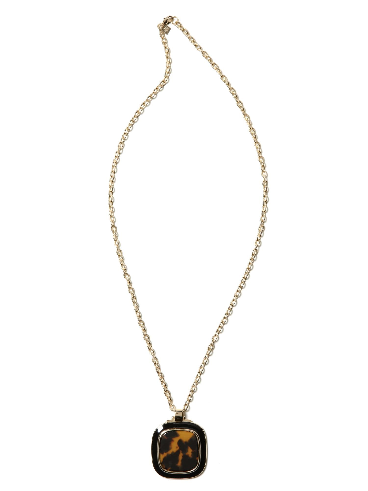Tortoise pendant necklace | Banana Republic