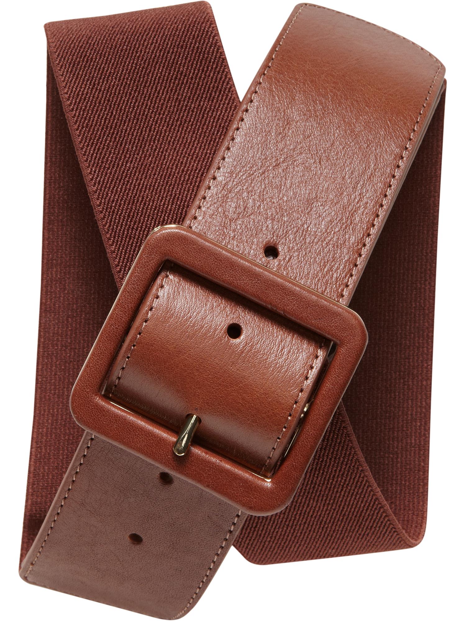 Square buckle stretch belt | Banana Republic