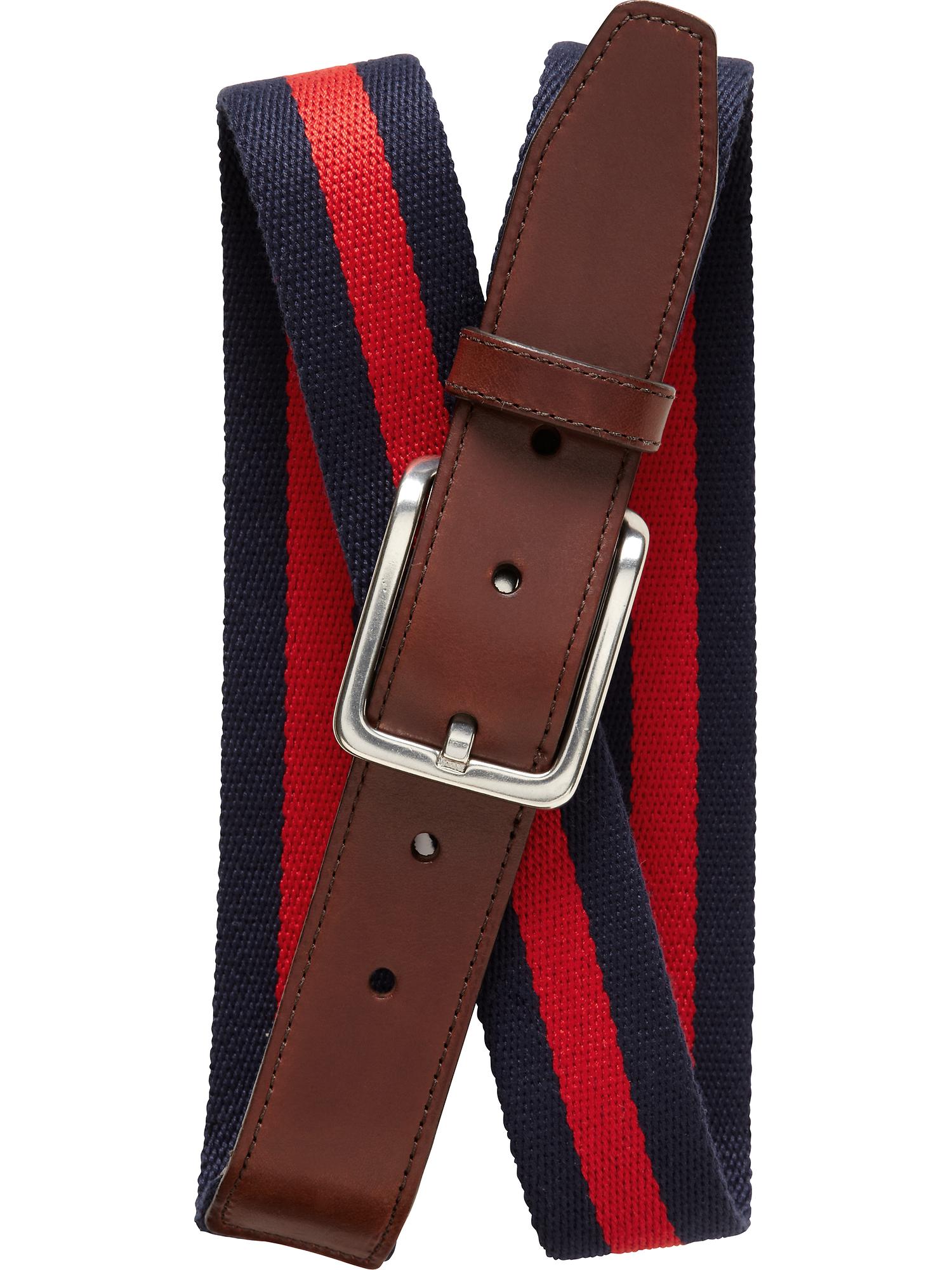 Striped canvas belt | Banana Republic