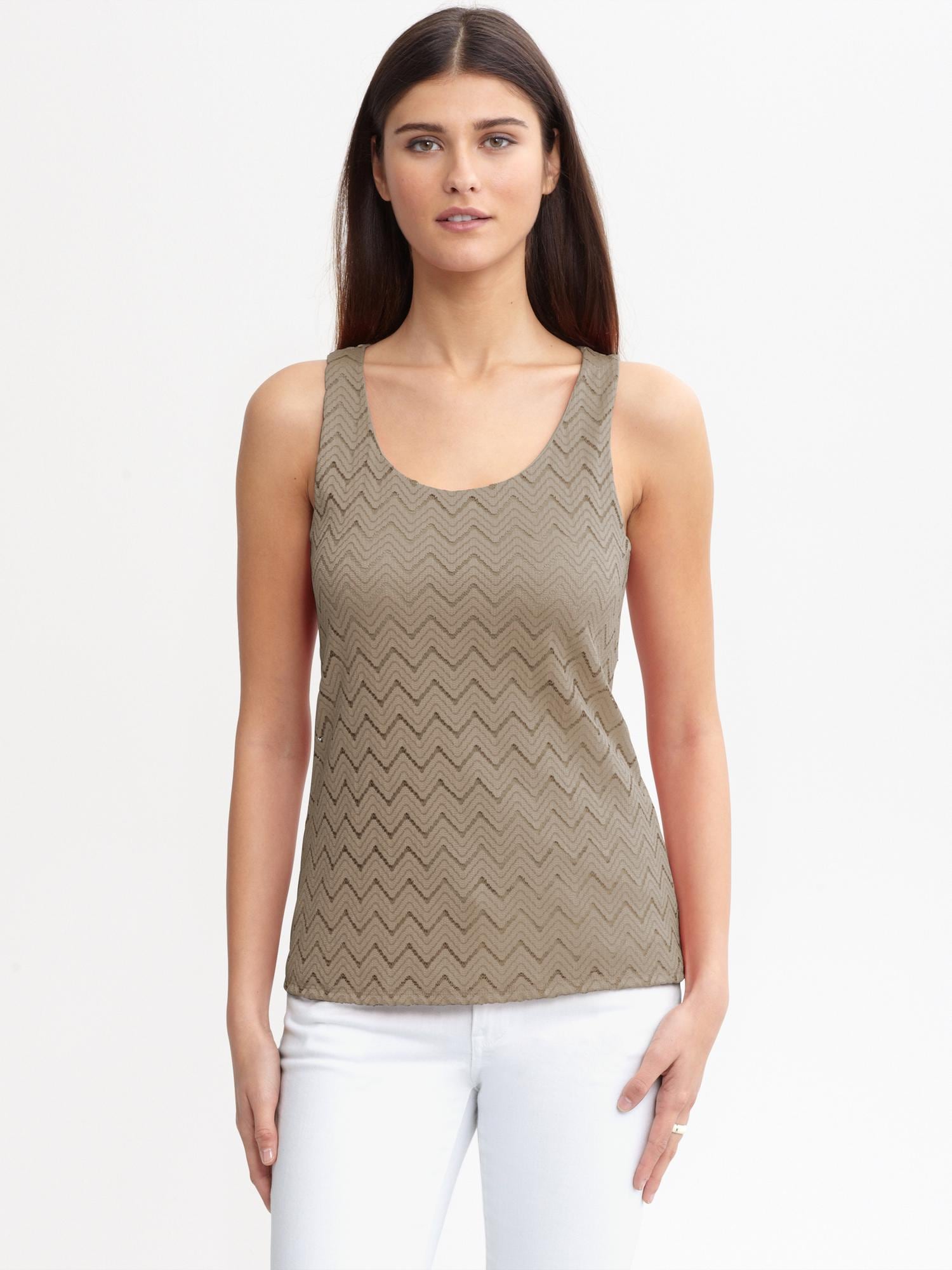 Chevron lace tank | Banana Republic