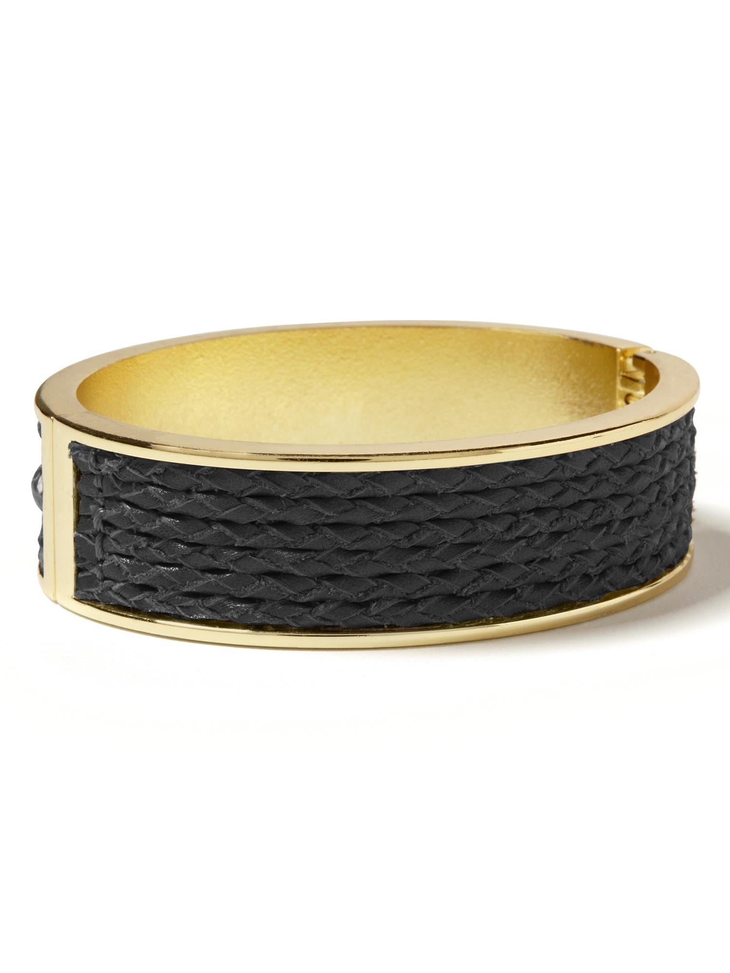 Leather braid bangle | Banana Republic
