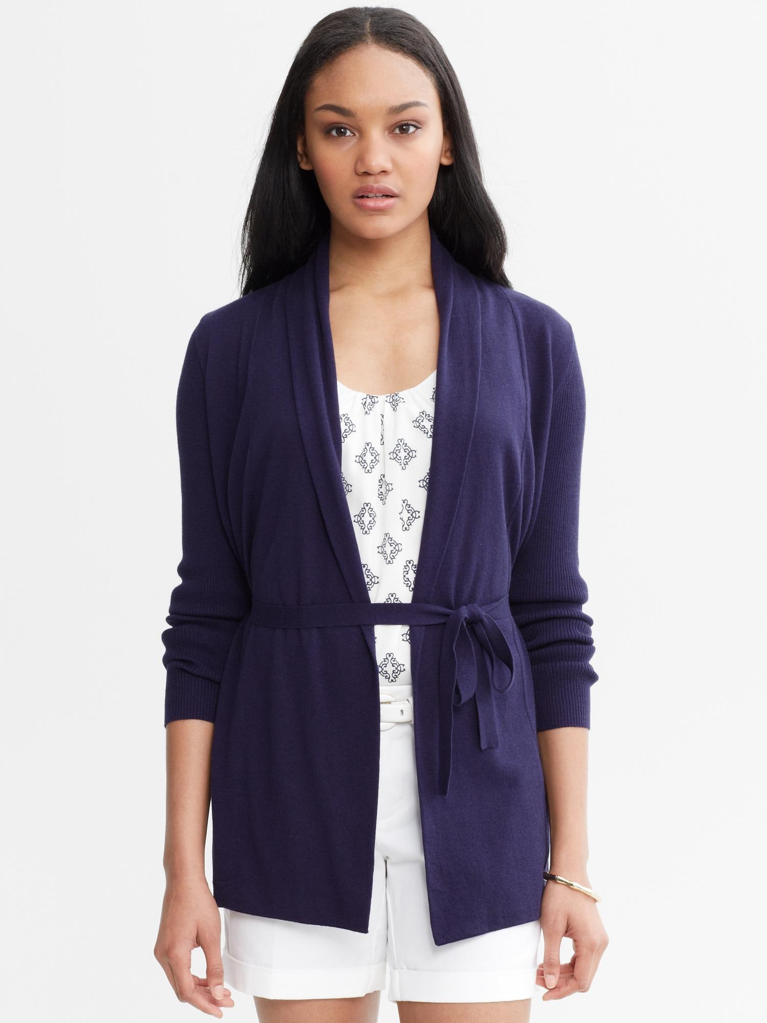 Long Belted Cardigan | Banana Republic