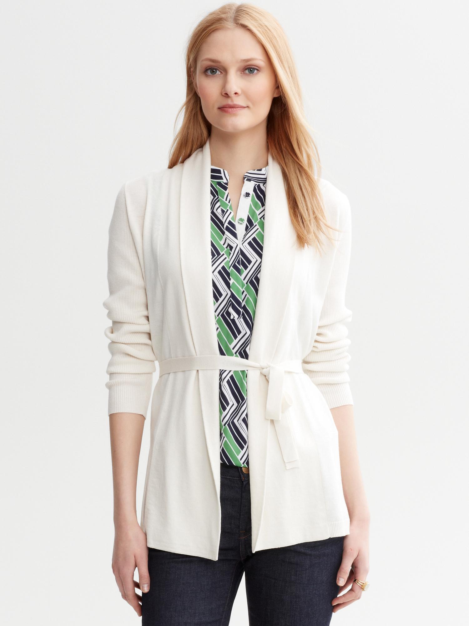 Long Belted Cardigan | Banana Republic