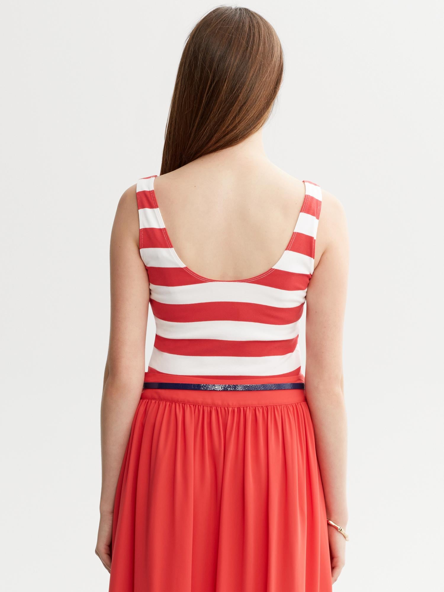 Wide Striped Tank | Banana Republic