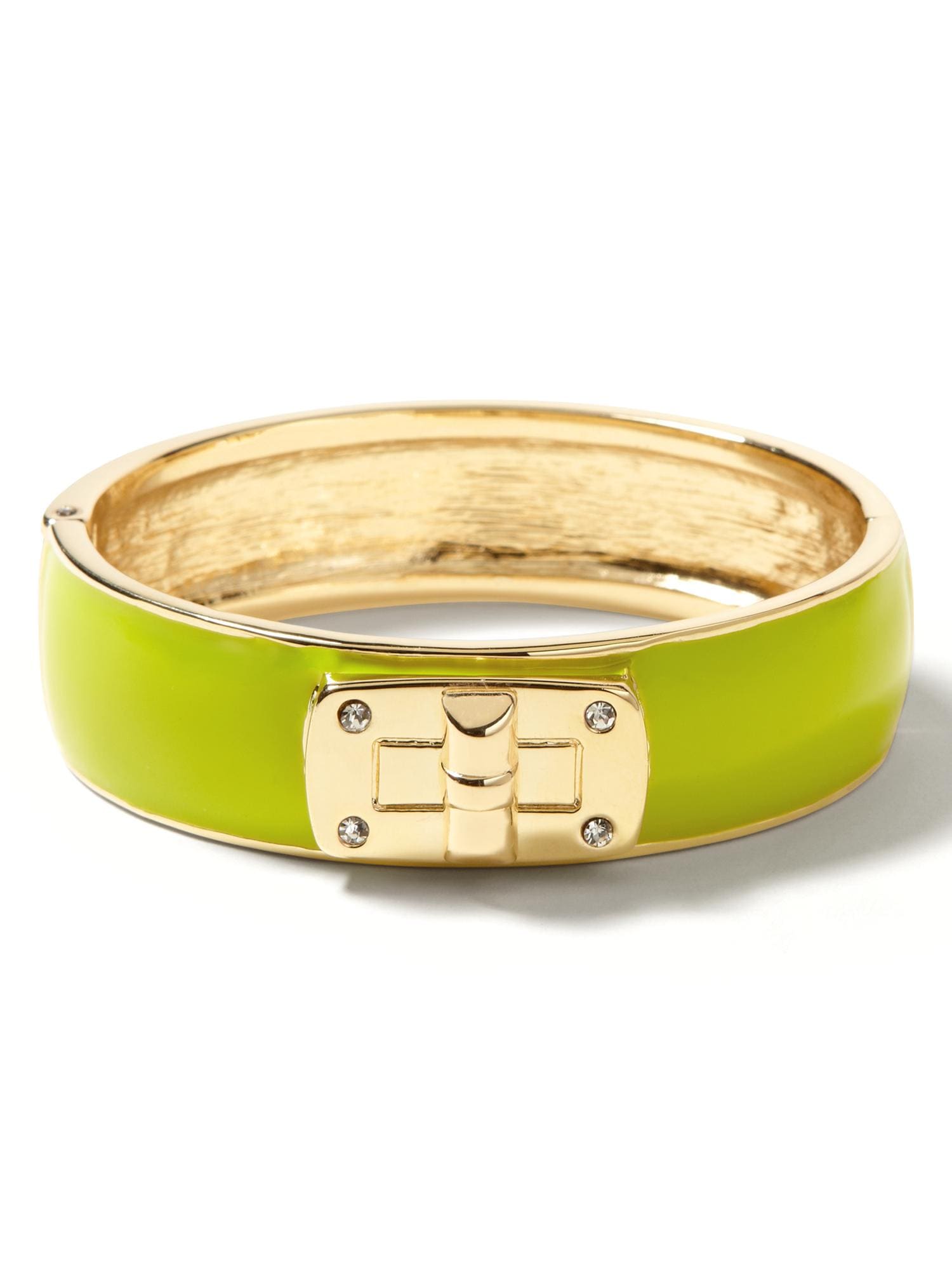 Milly Collection Enamel Lock Bangle | Banana Republic