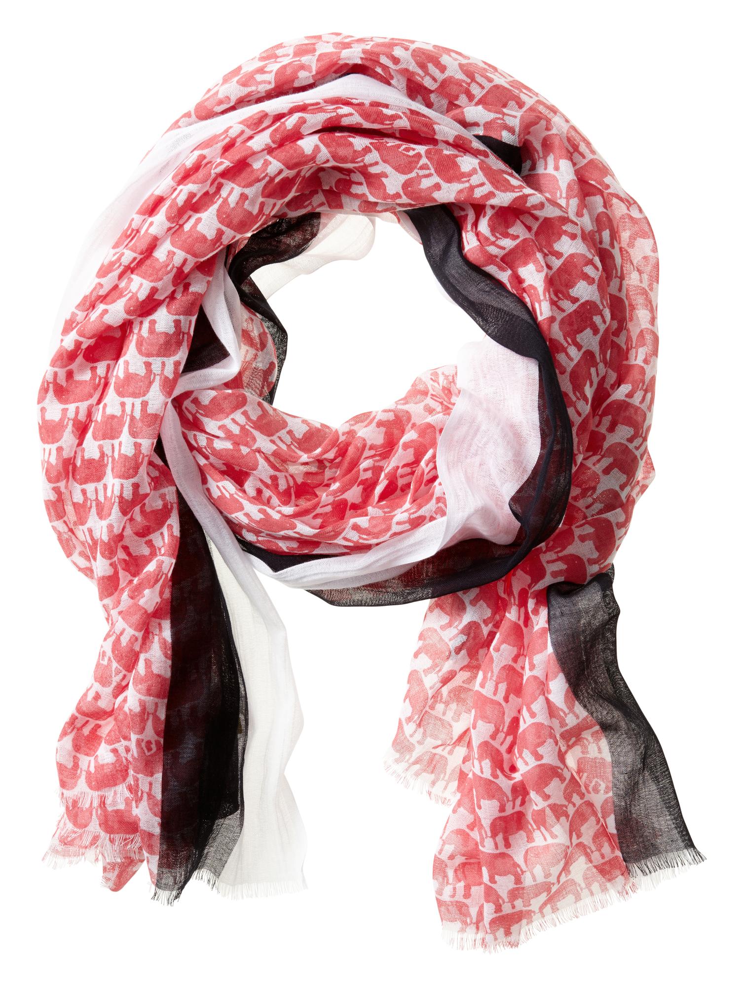 Milly Collection Elephant Print Scarf | Banana Republic