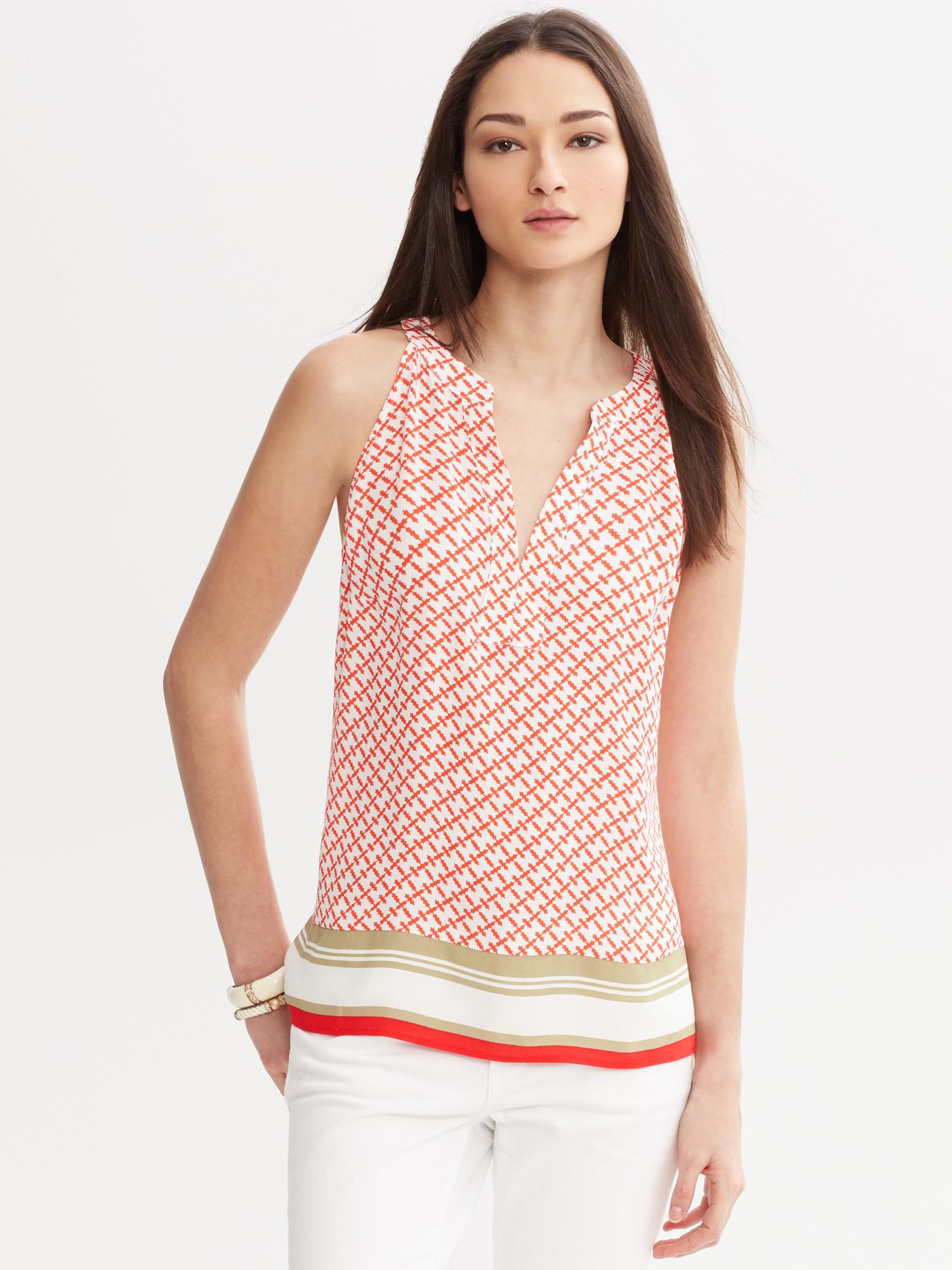 Multi-Print Halter Top | Banana Republic