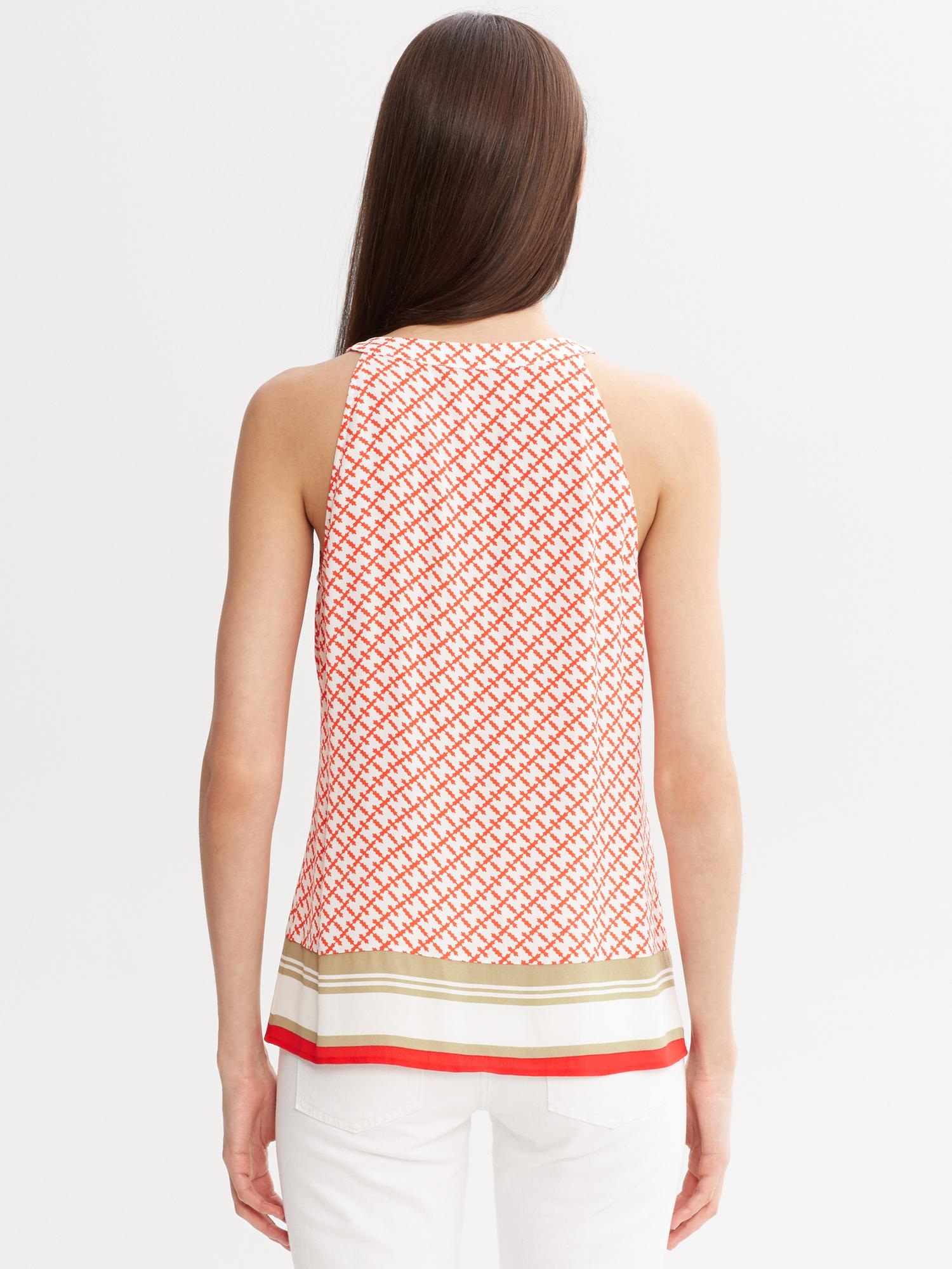 Multi-Print Halter Top | Banana Republic