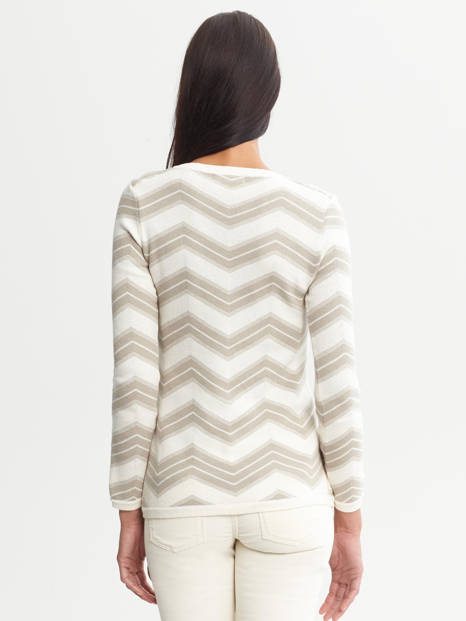 Heritage Chevron Stripe Pullover | Banana Republic