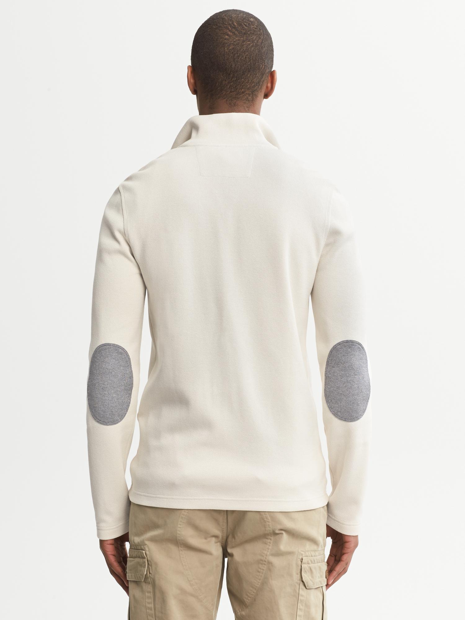 French Rib Half-Zip Pullover | Banana Republic