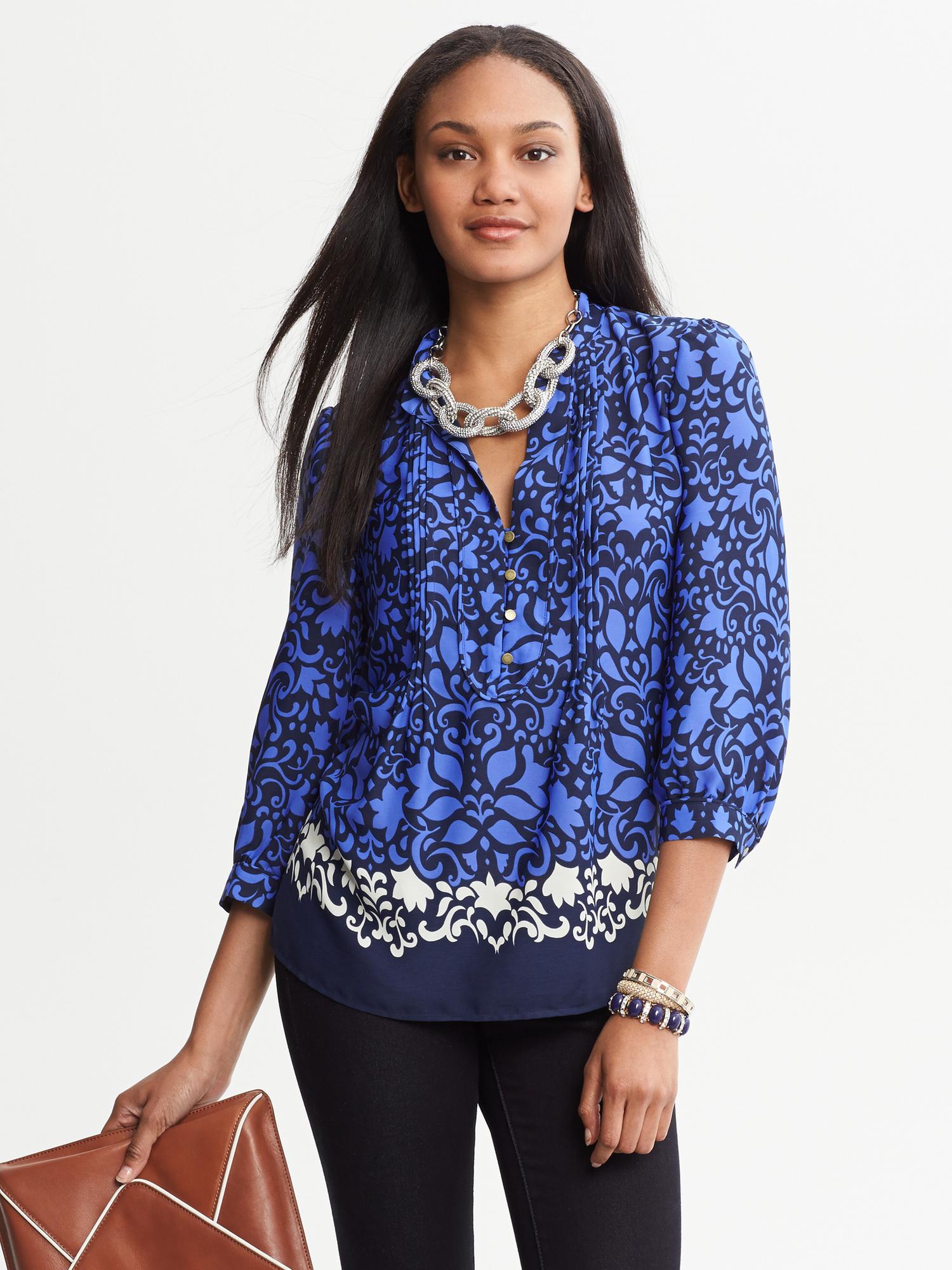 Bold Floral Blouse | Banana Republic