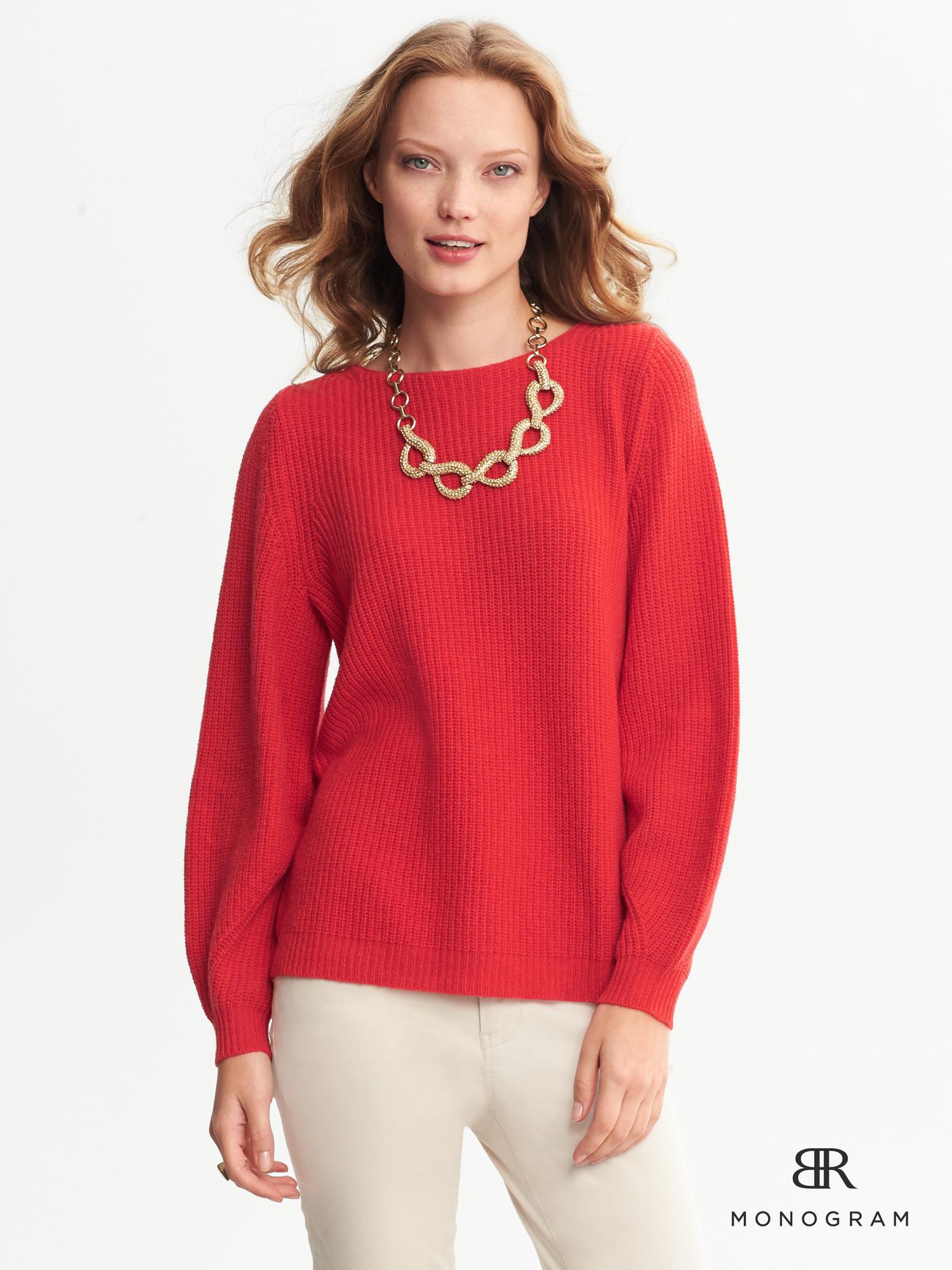 BR Monogram Bell Sleeve Pullover | Banana Republic