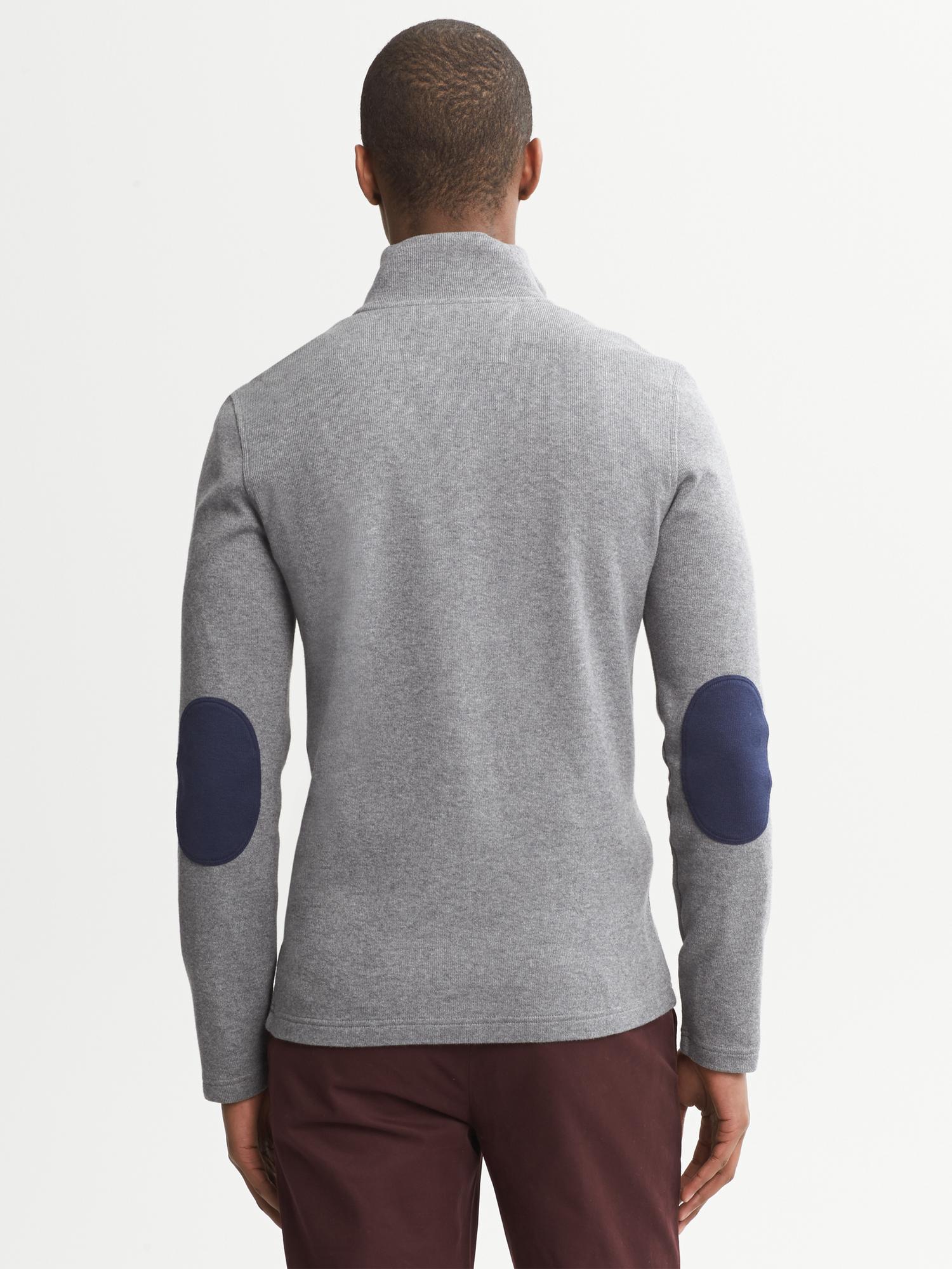 French Rib Half-Zip Pullover | Banana Republic