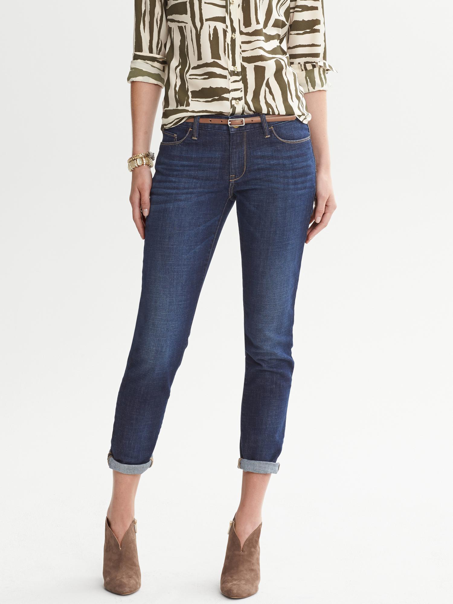 Heritage Indigo Skinny Roll-Up Jean | Banana Republic