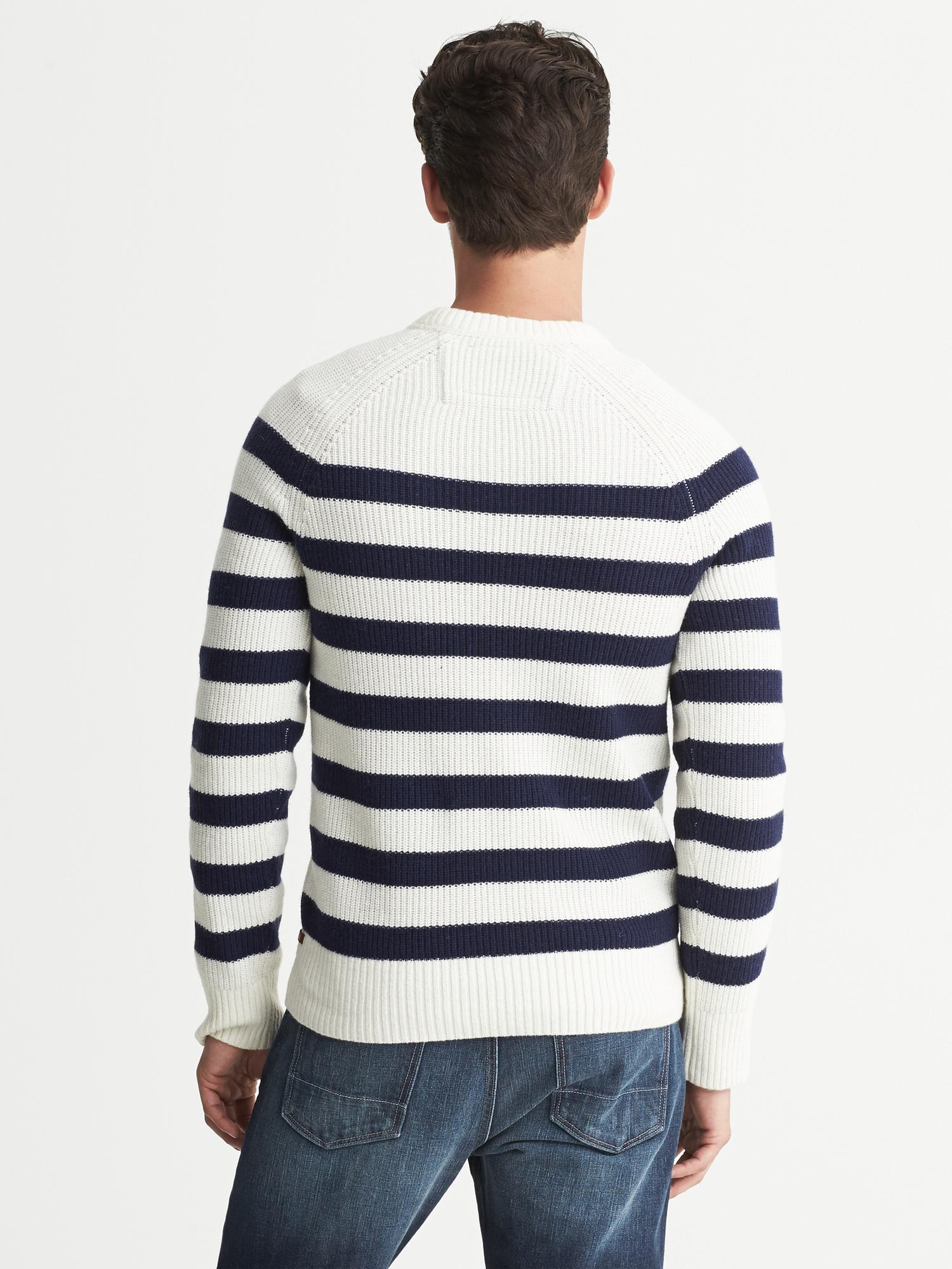 Heritage Striped Crew | Banana Republic