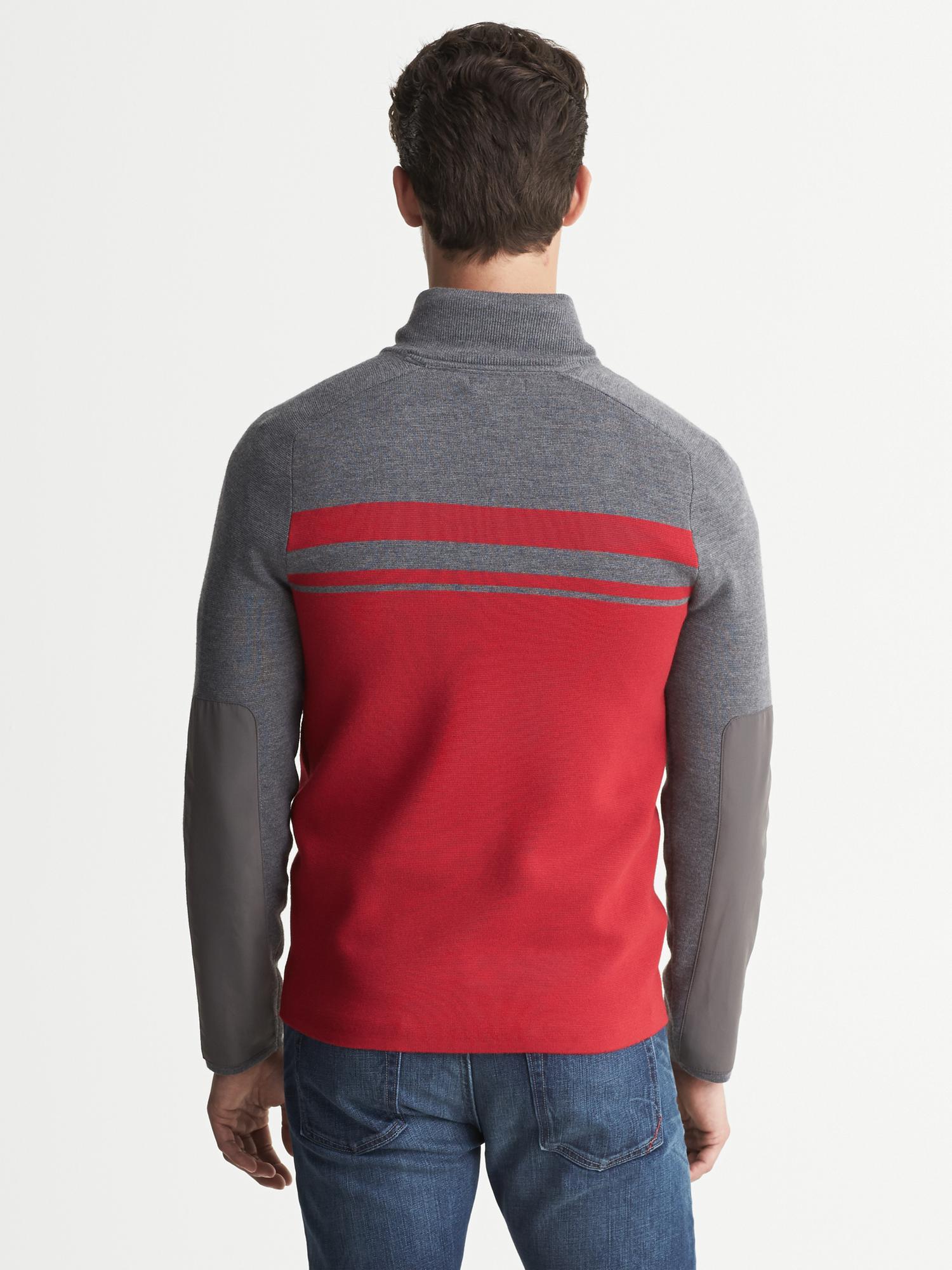 Performance Colorblock Pullover | Banana Republic