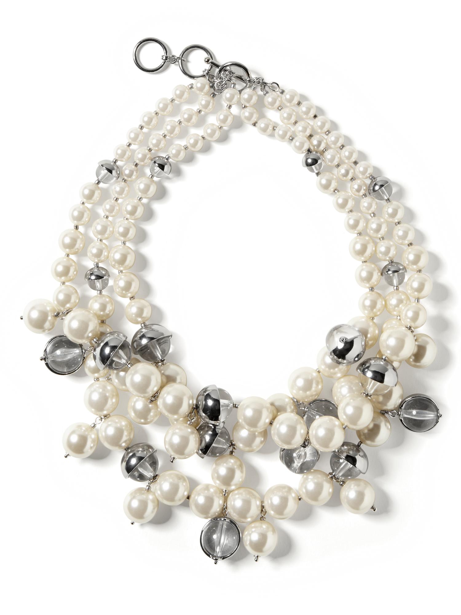 Pearl Caps Necklace | Banana Republic