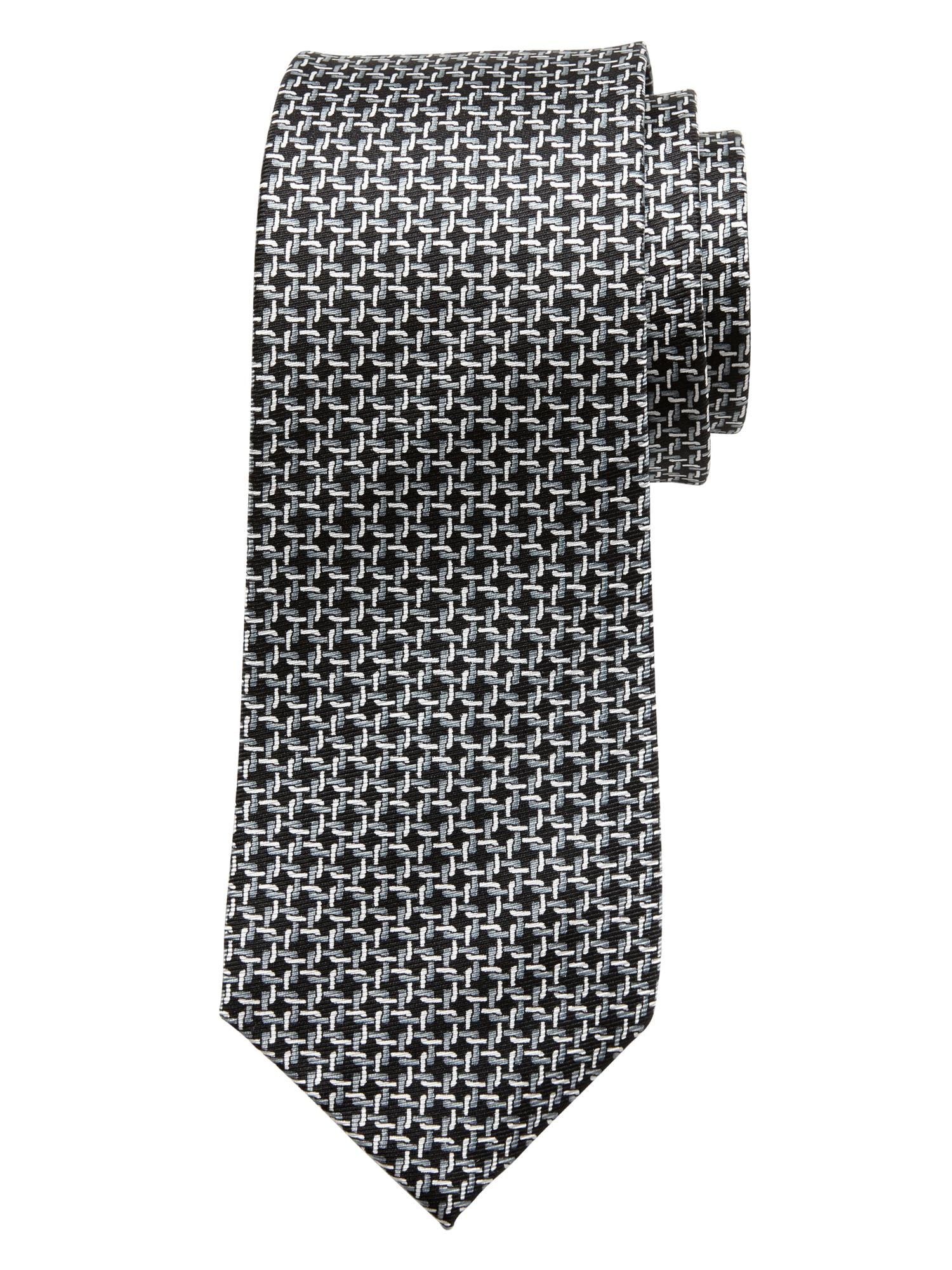 Lock Print Silk Tie | Banana Republic