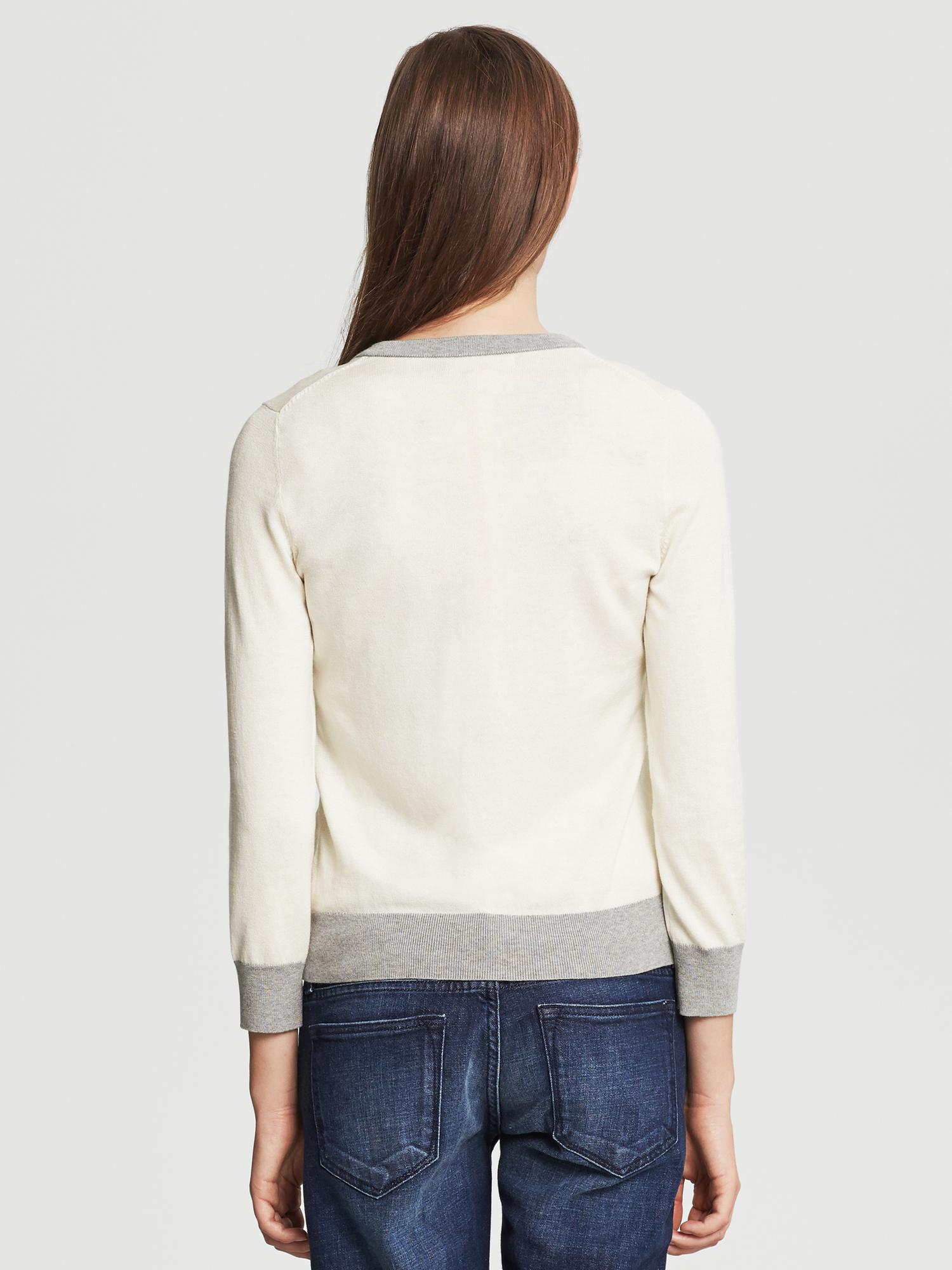 Anna Colorblock Cardigan | Banana Republic