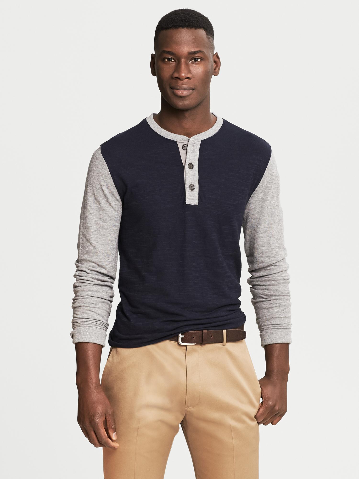 Colorblock Henley | Banana Republic