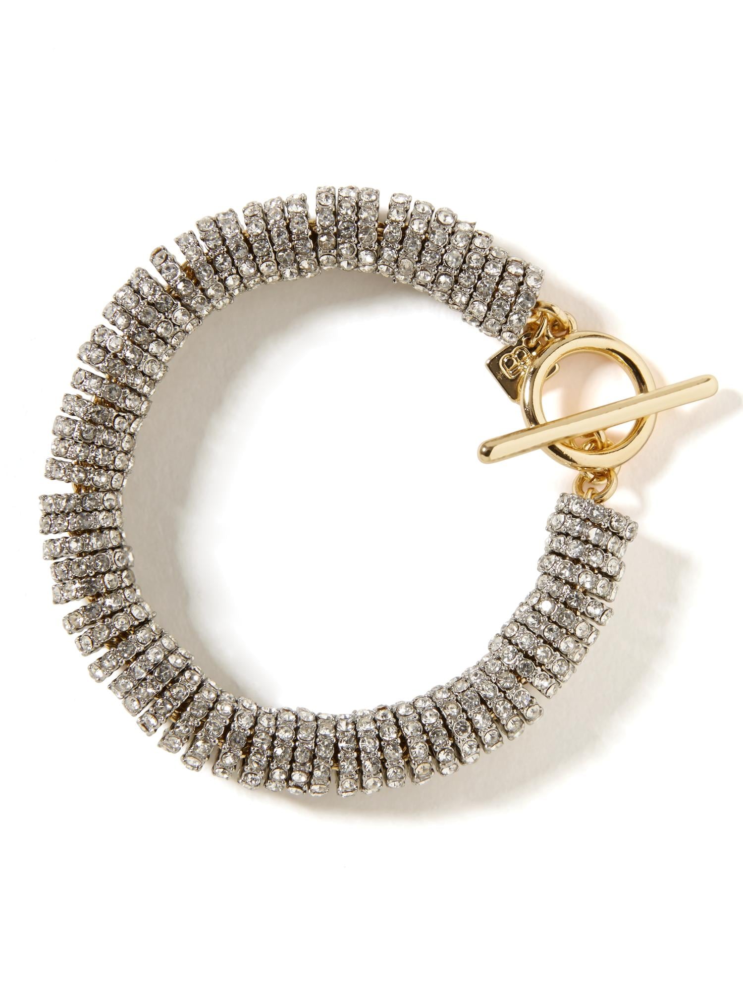 Pave Rondelle Bracelet | Banana Republic