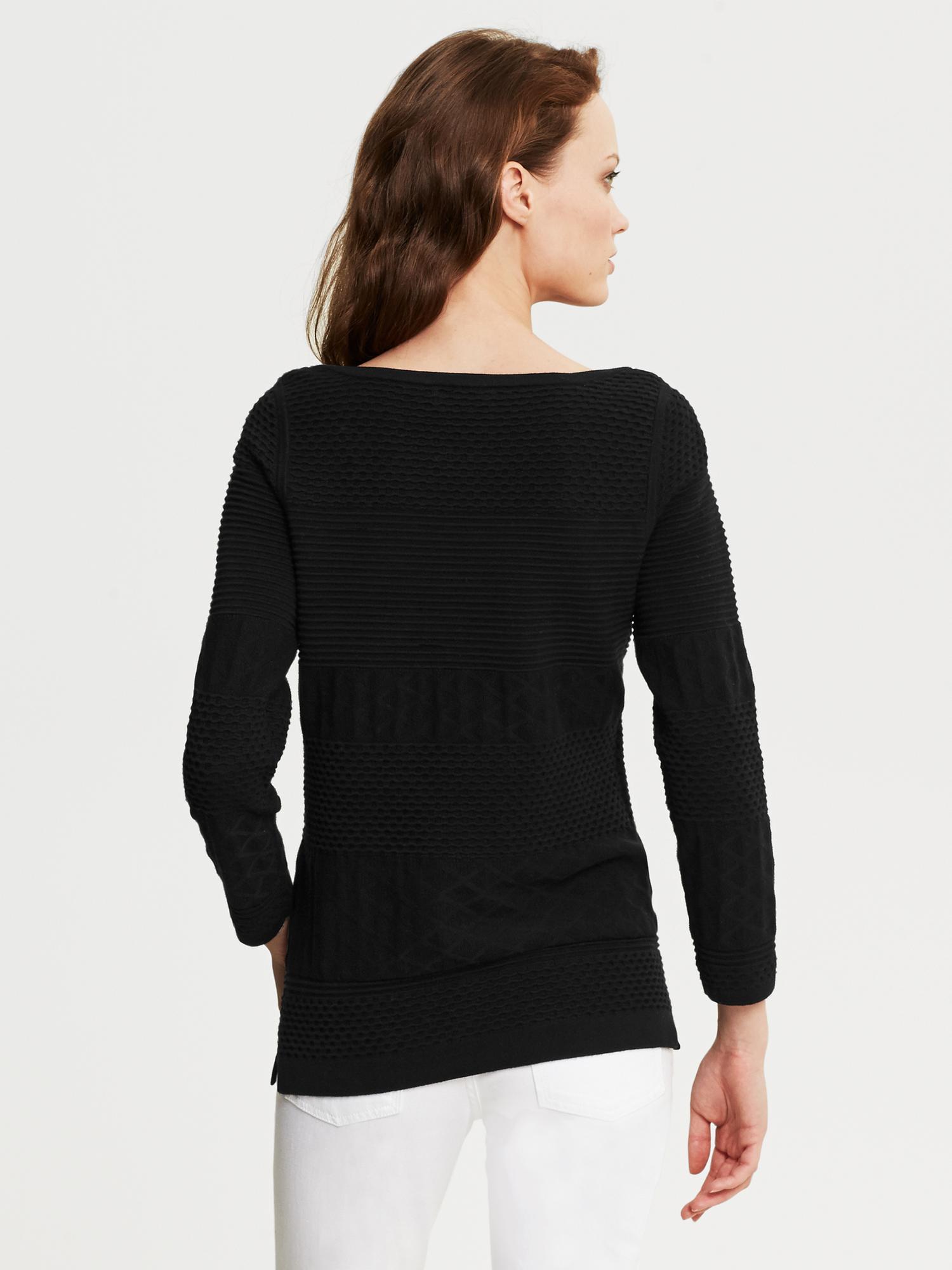 Textured Tonal Stripe Pullover | Banana Republic