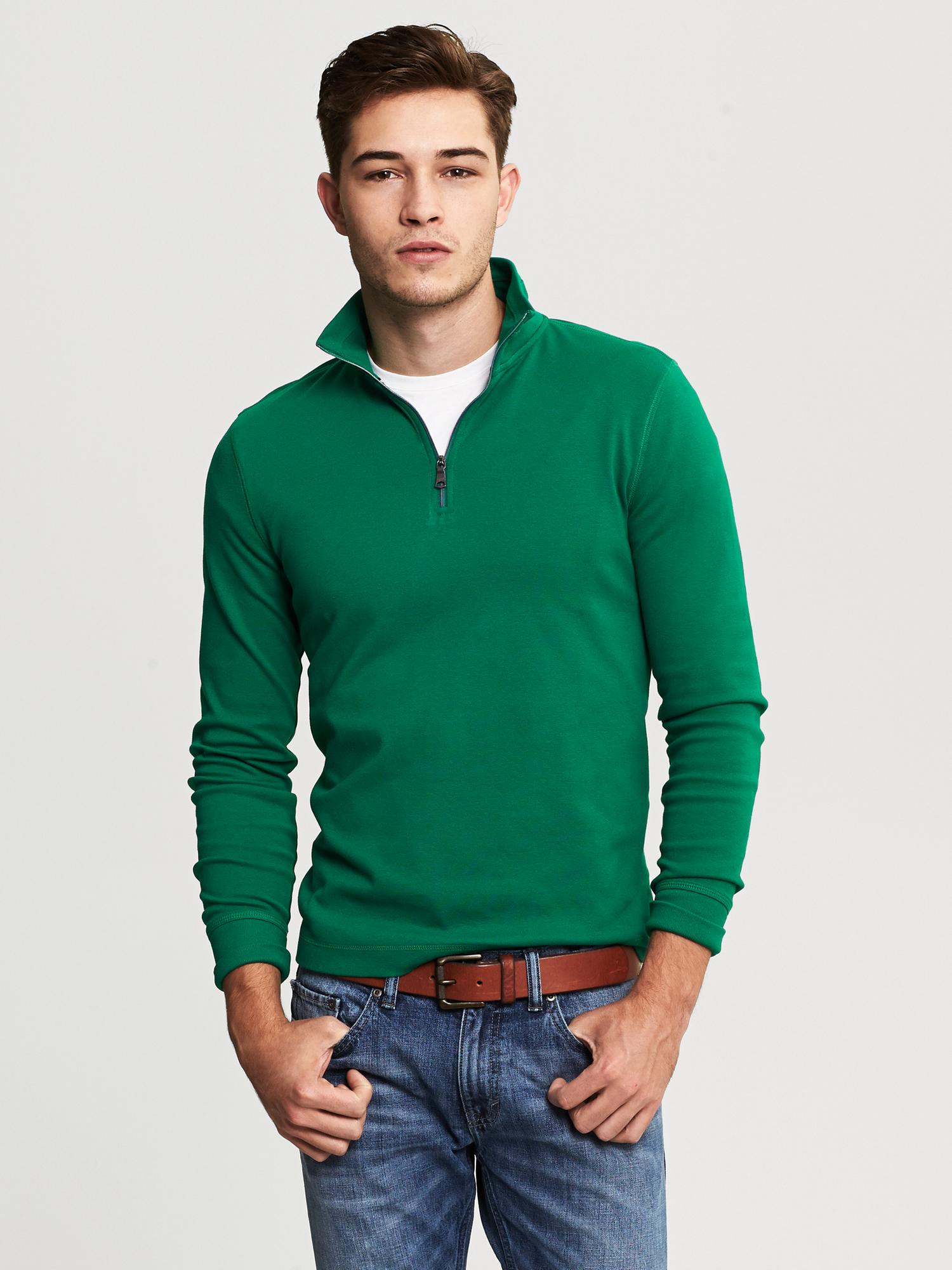 Pop-Zip Pullover | Banana Republic