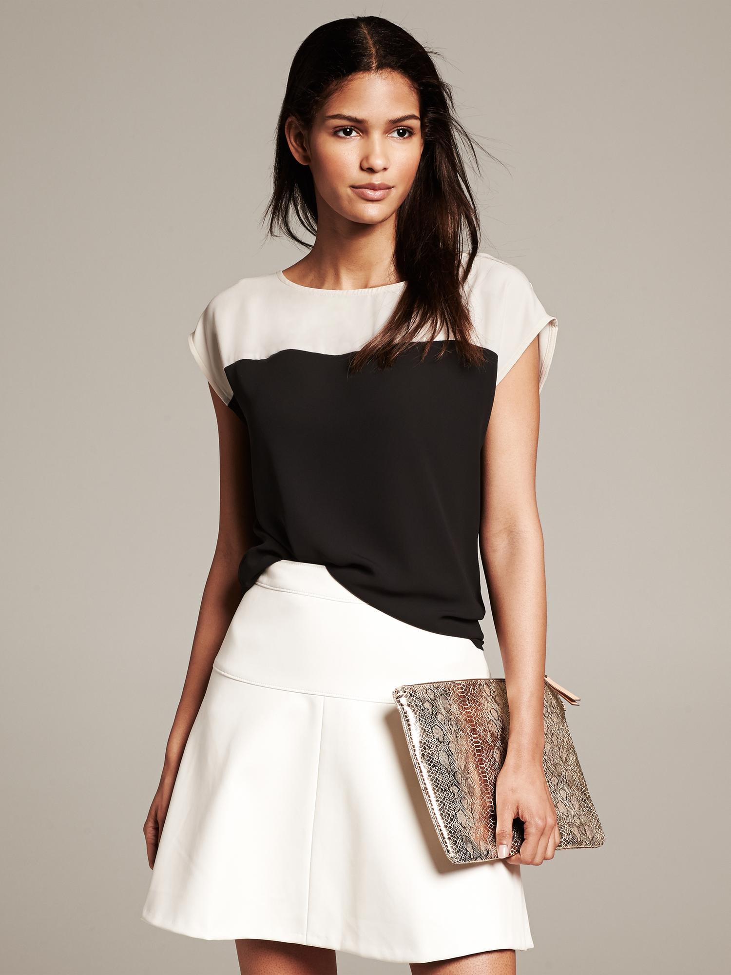 Colorblock Top | Banana Republic