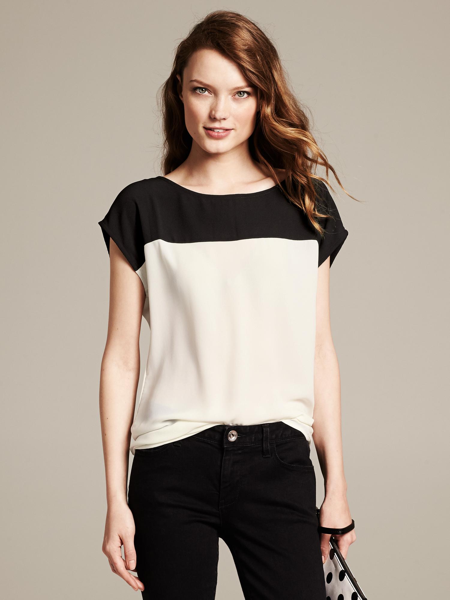 Colorblock Top | Banana Republic