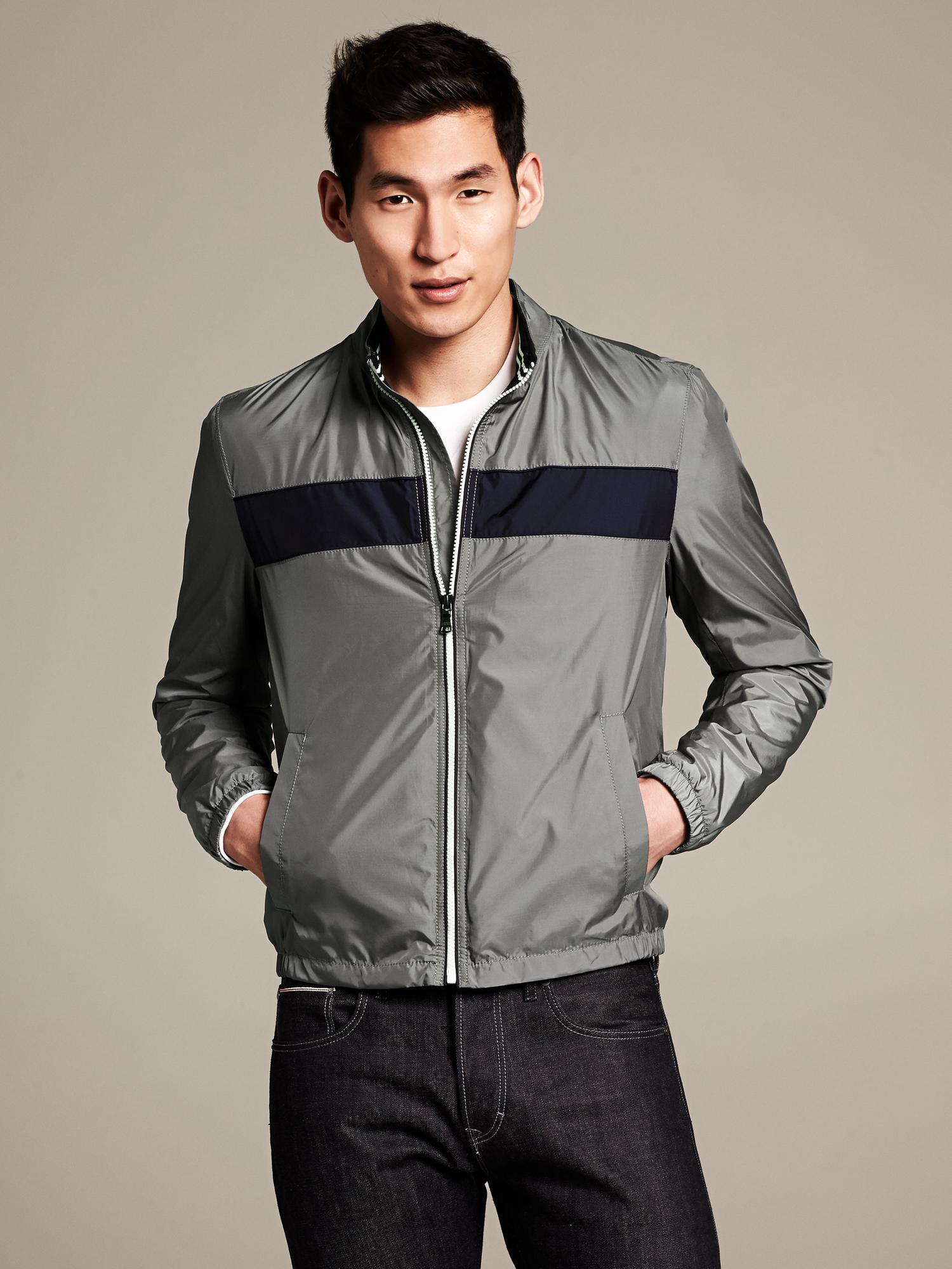 Lightweight Colorblock Jacket | Banana Republic