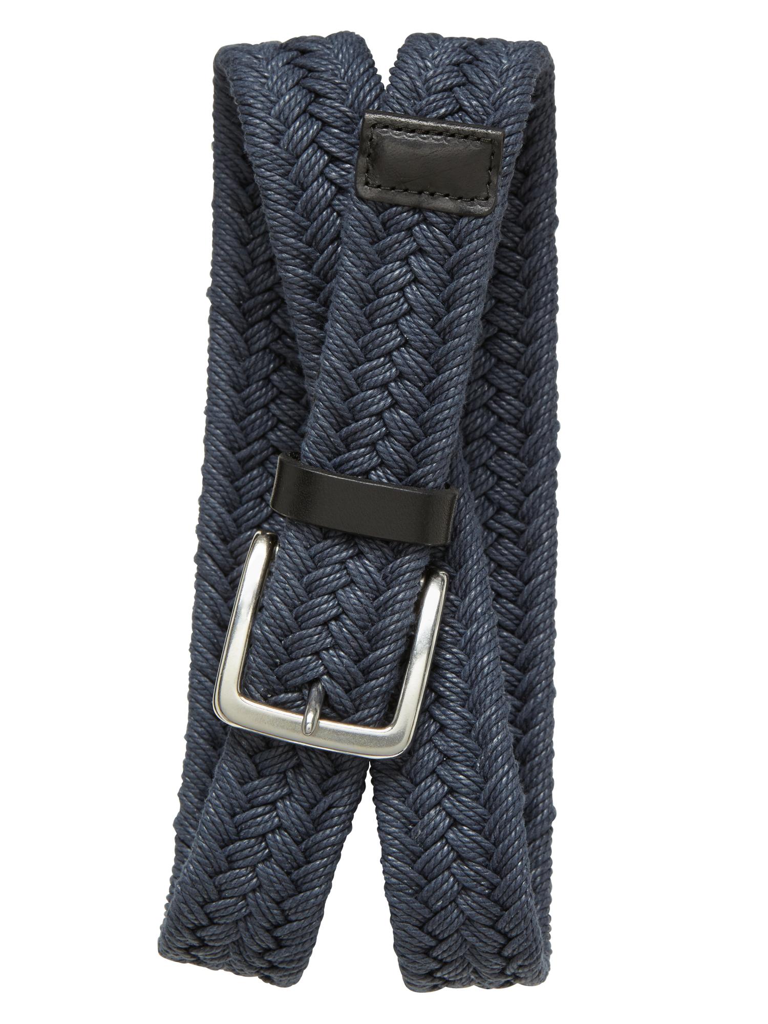 Waxed Cotton Web Belt | Banana Republic