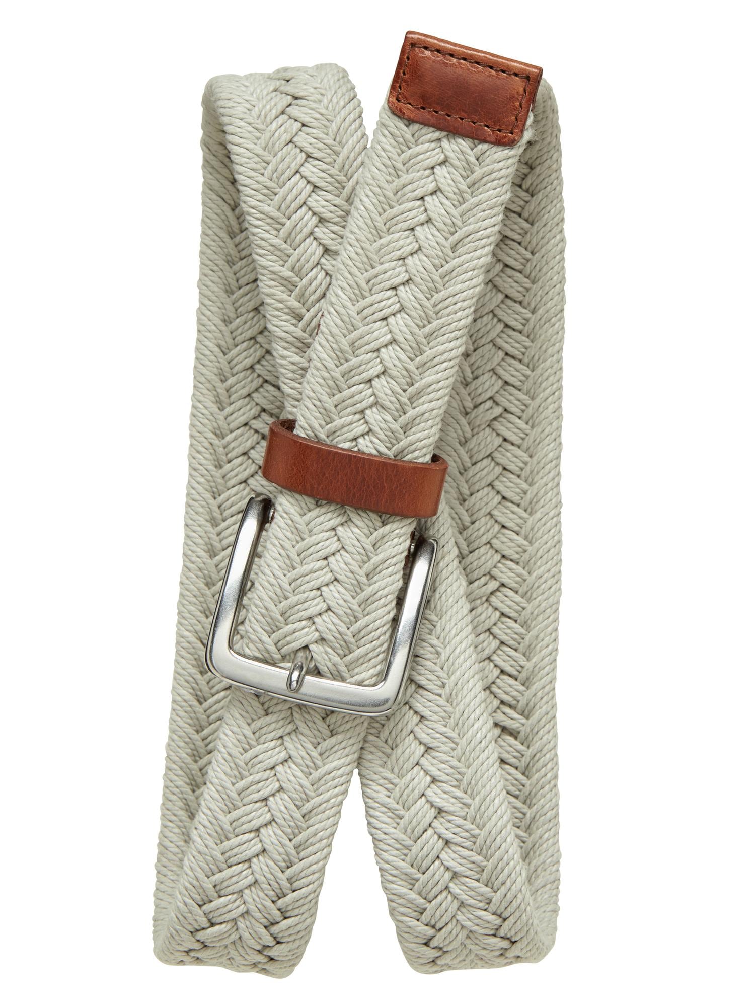 Waxed Cotton Web Belt | Banana Republic