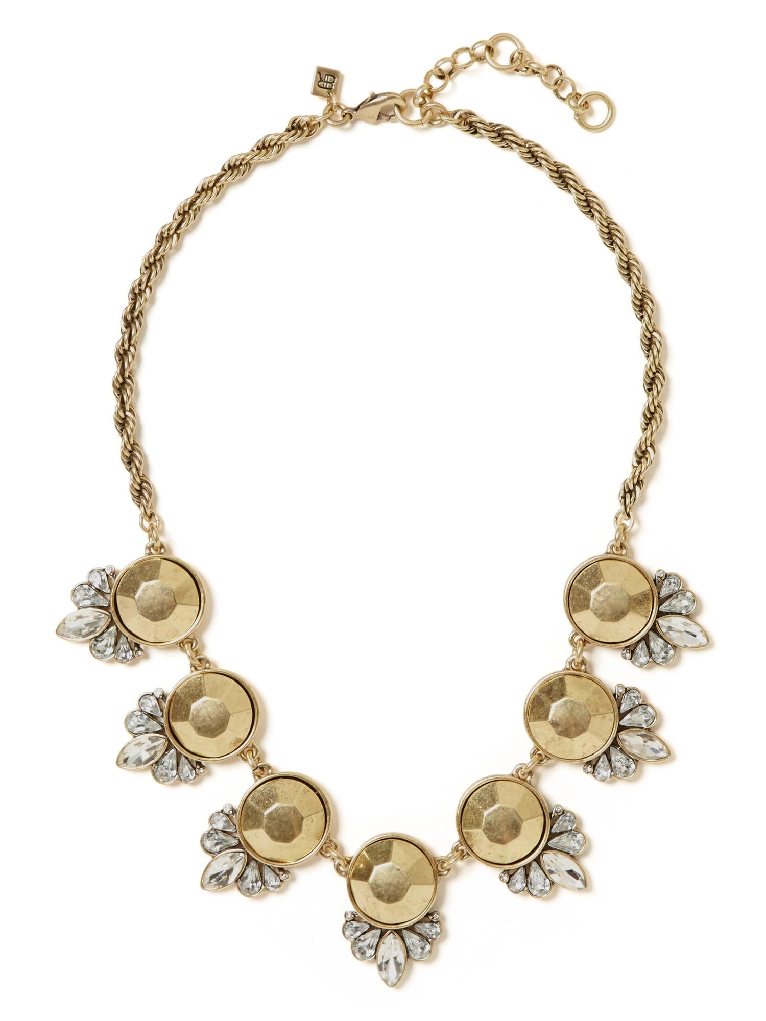 Metal Mashup Matte Stone Necklace | Banana Republic