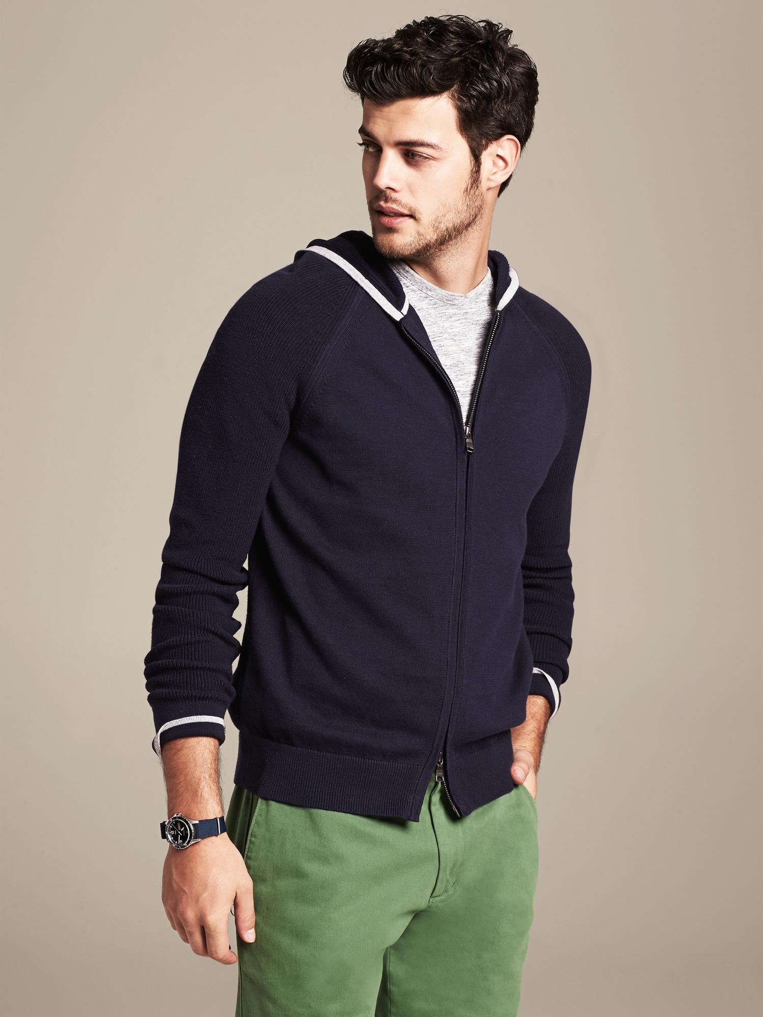 Modern Hooded Sweater Jacket | Banana Republic