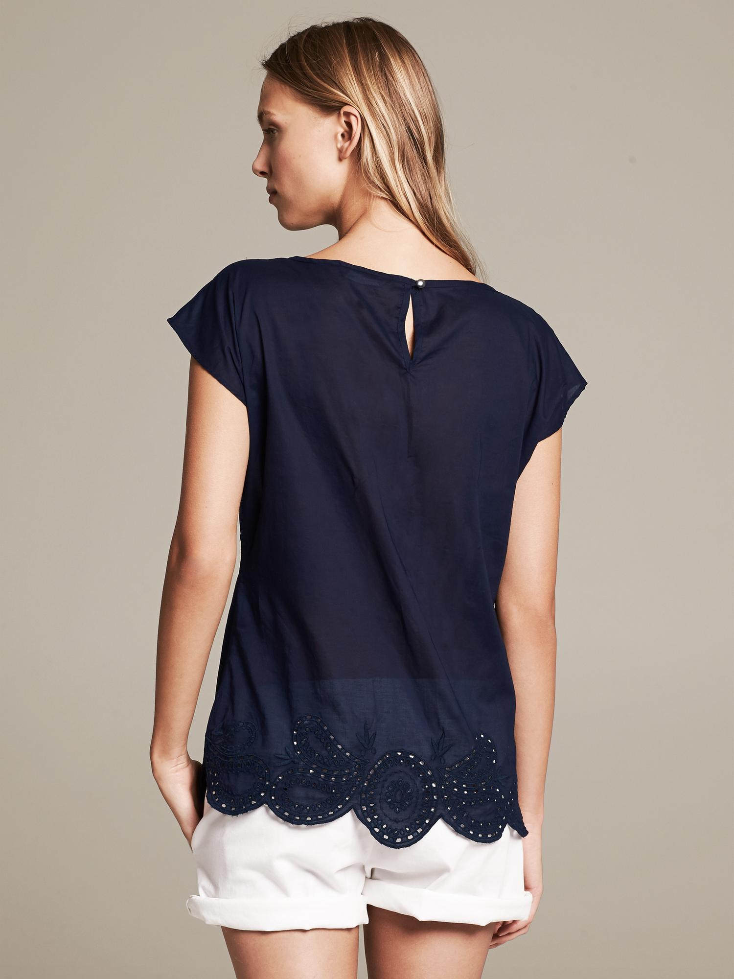 Embroidered Top | Banana Republic