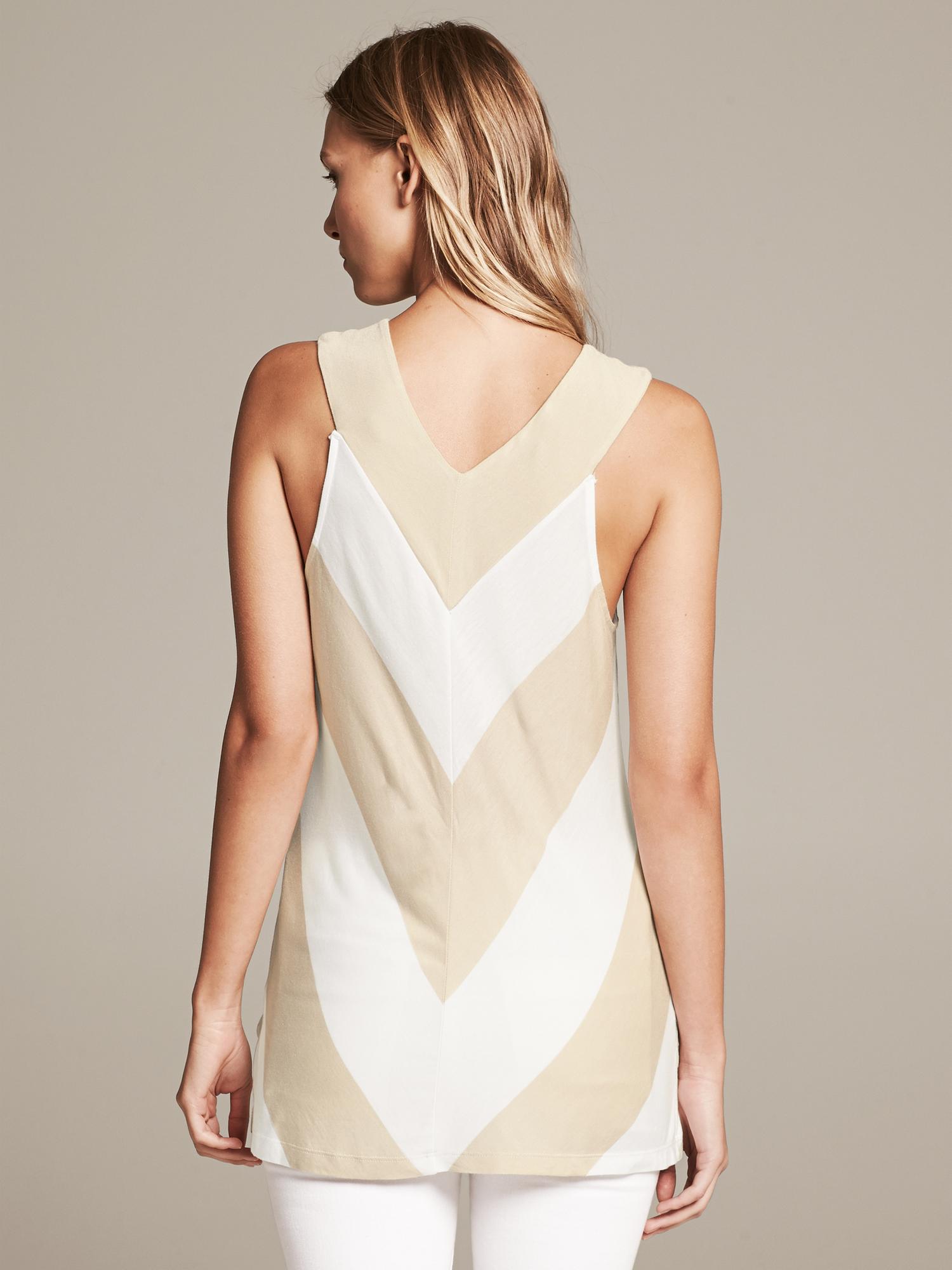 Chevron Stripe Tank | Banana Republic