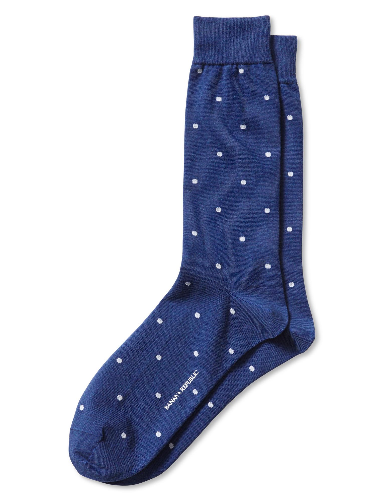 Luxe Dot Print Sock | Banana Republic
