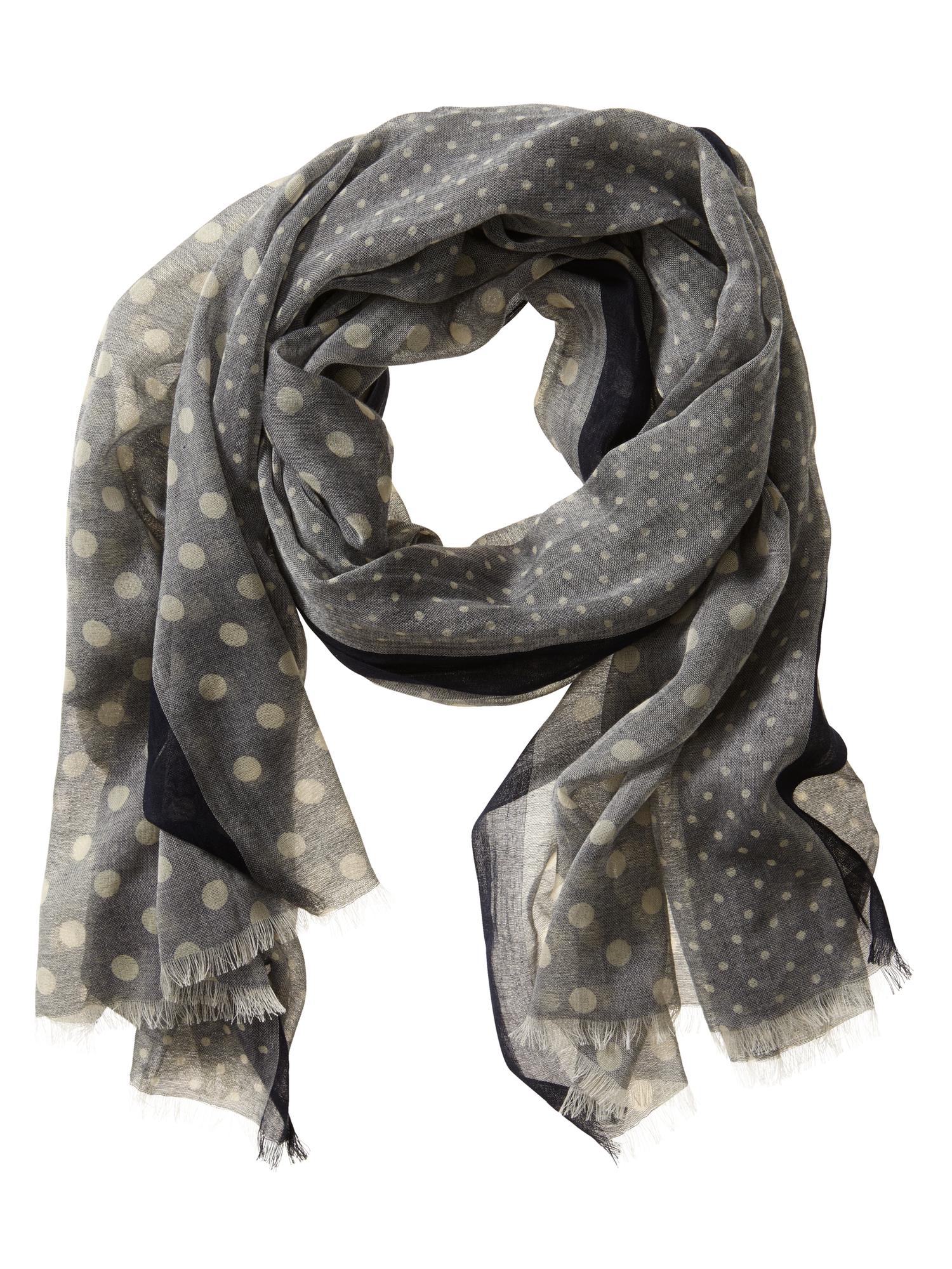 Dot Print Scarf | Banana Republic
