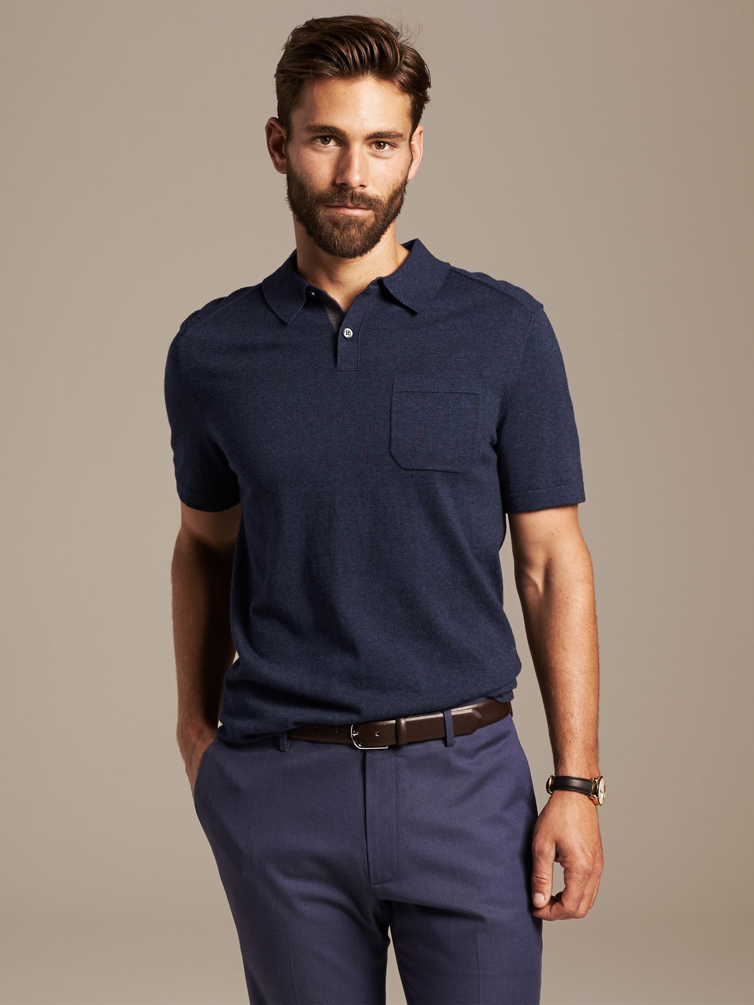 Chest Pocket Sweater Polo | Banana Republic