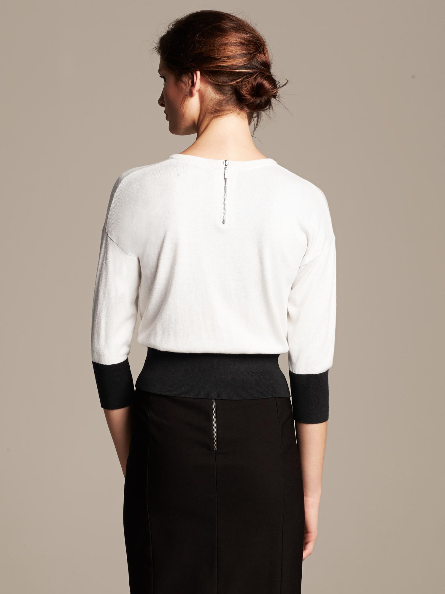 Roland Mouret Collection Colorblock Crew Petite | Banana Republic