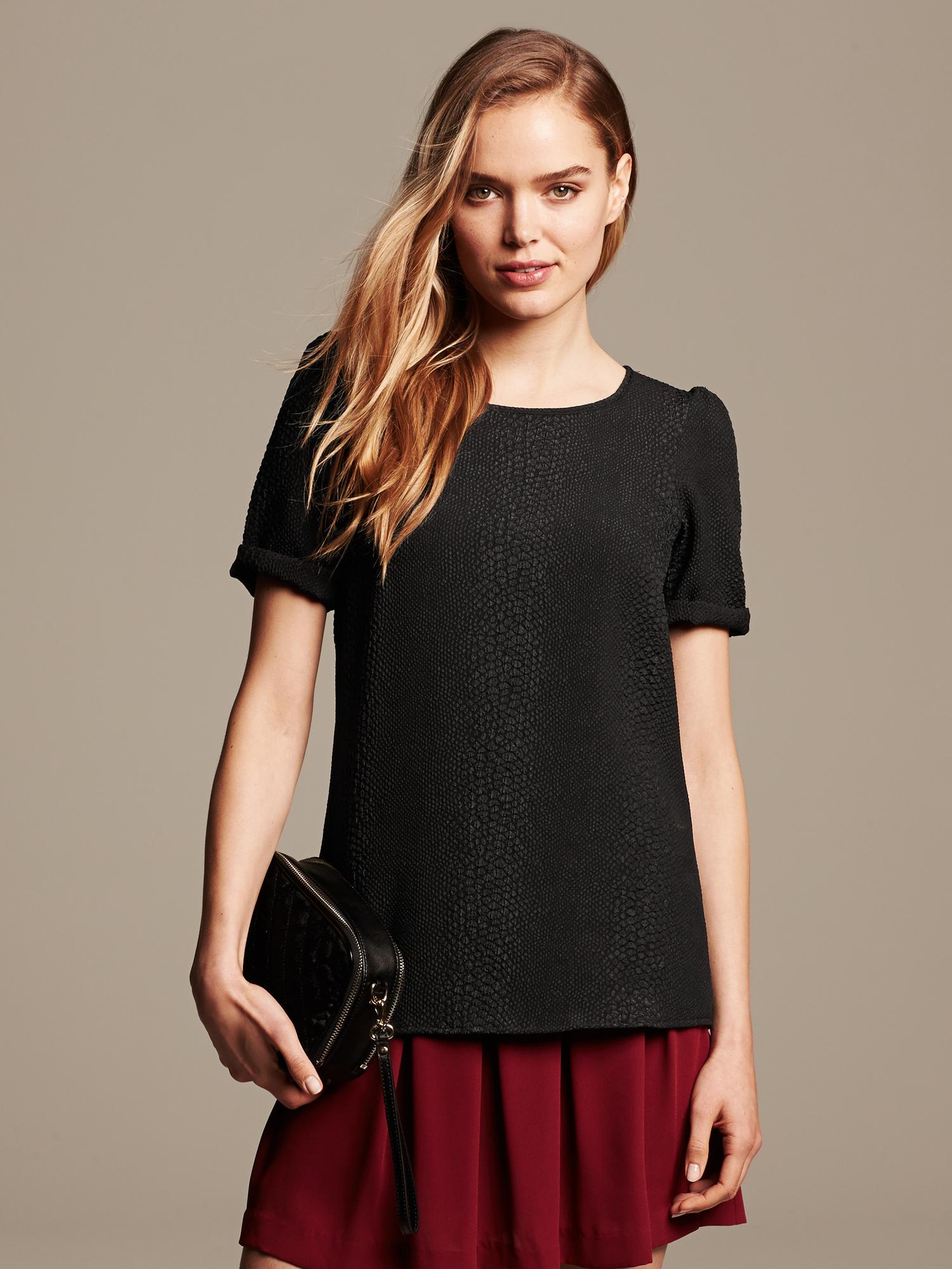 Embossed Top | Banana Republic