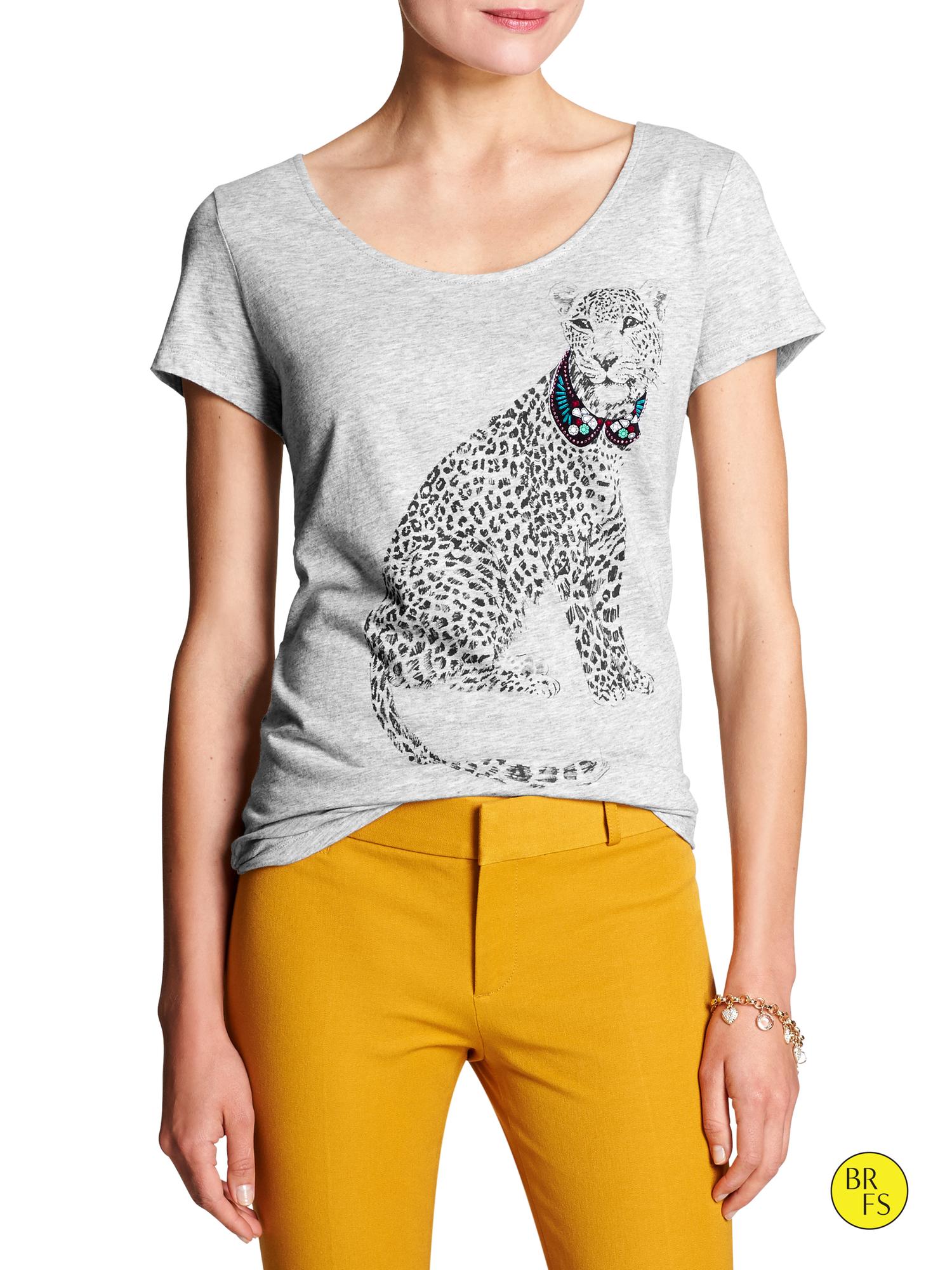 Factory Leopard Graphic Tee | Banana Republic