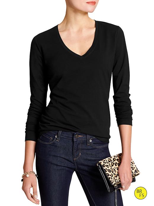 Factory Deep Vee Tee | Banana Republic