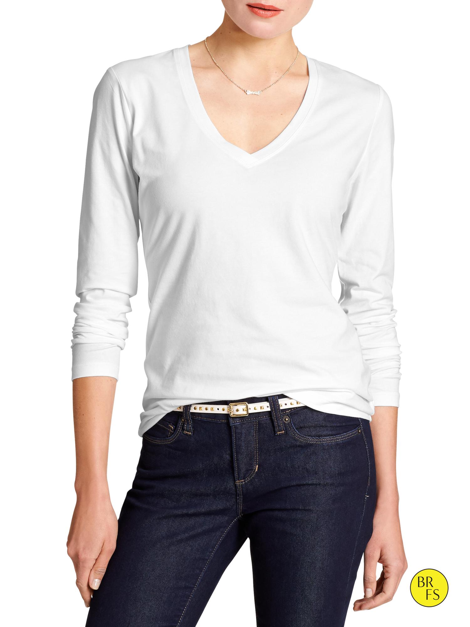 Factory Deep Vee Tee | Banana Republic