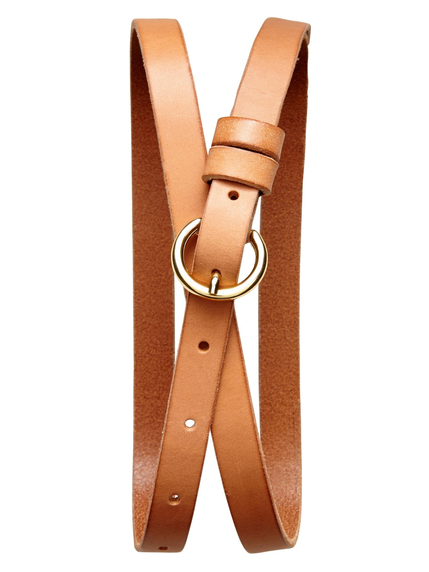 Double Keeper Skinny Belt | Banana Republic