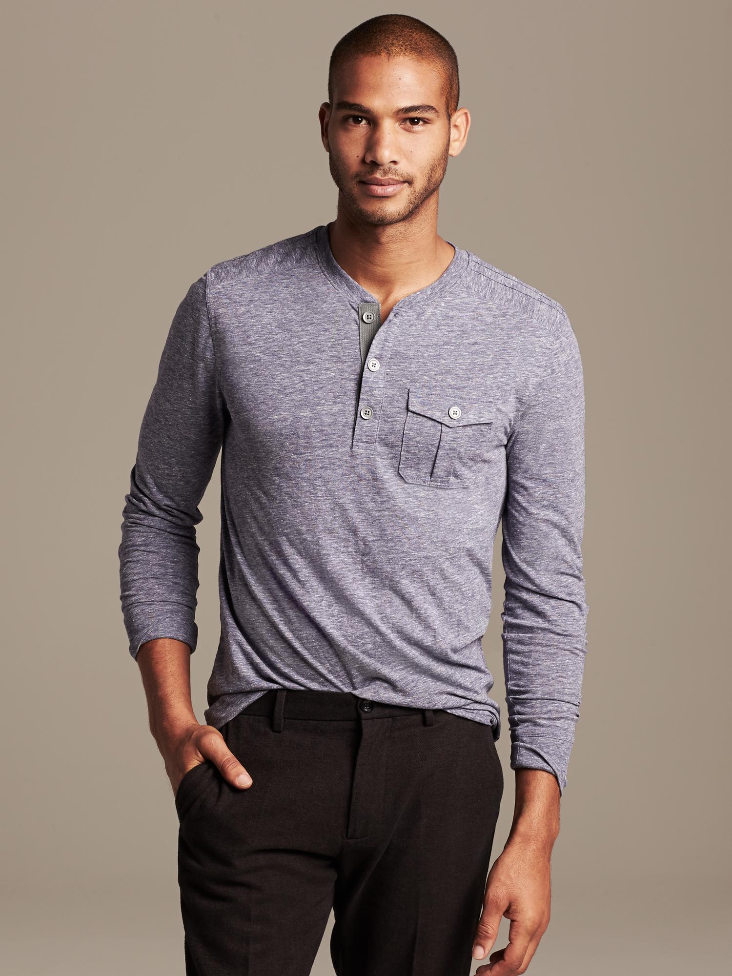 Vintage Chest Pocket Henley | Banana Republic