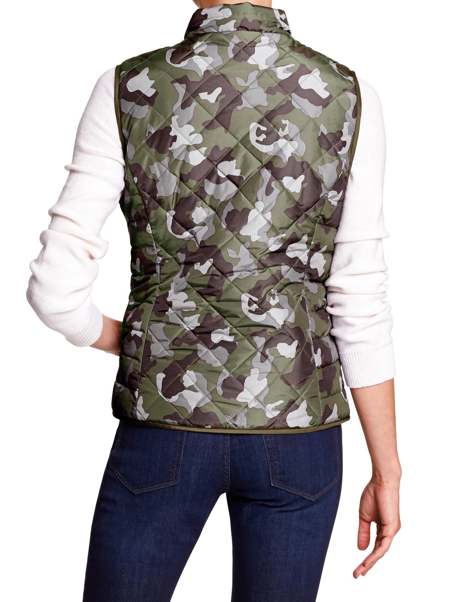 Factory Reversible Print Puffer Vest | Banana Republic