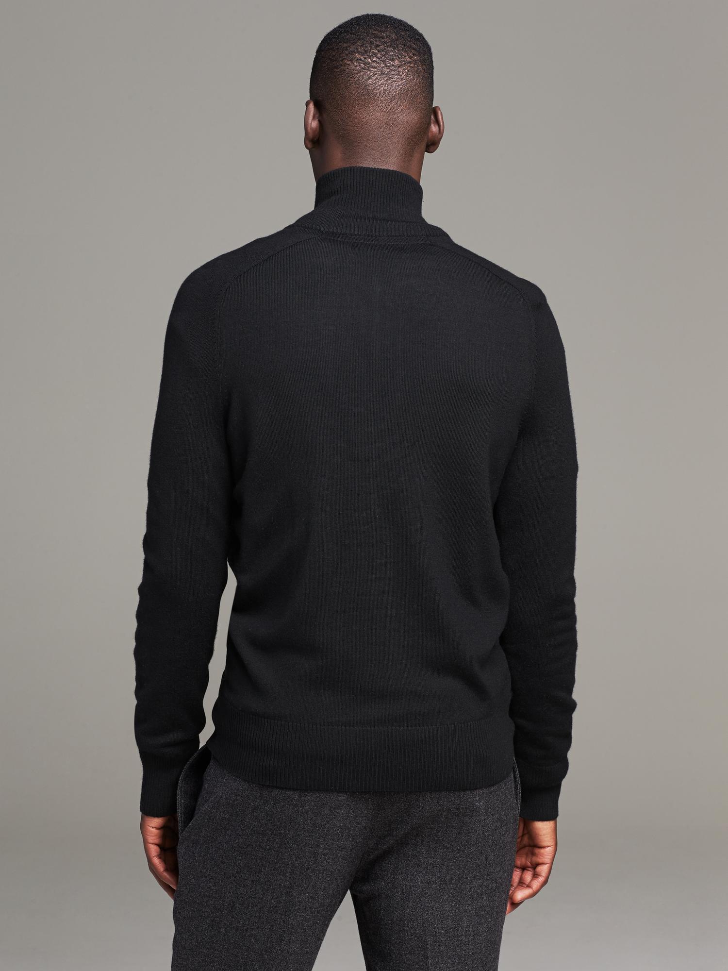 Plaid Extra-Fine Merino Wool Sweater Jacket | Banana Republic